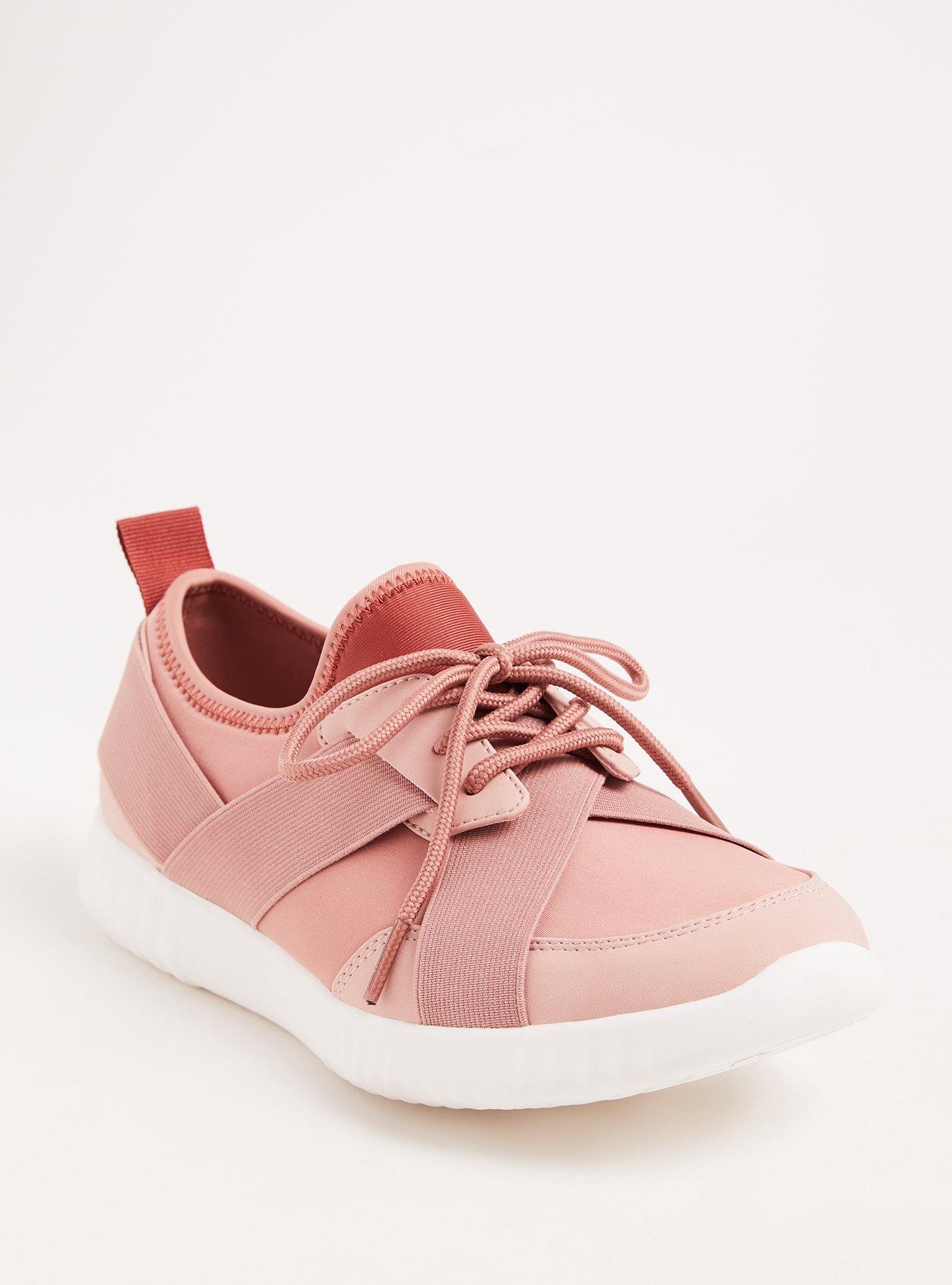 Plus Size - Pink Two-Tone Strappy Sneakers (WW) - Torrid