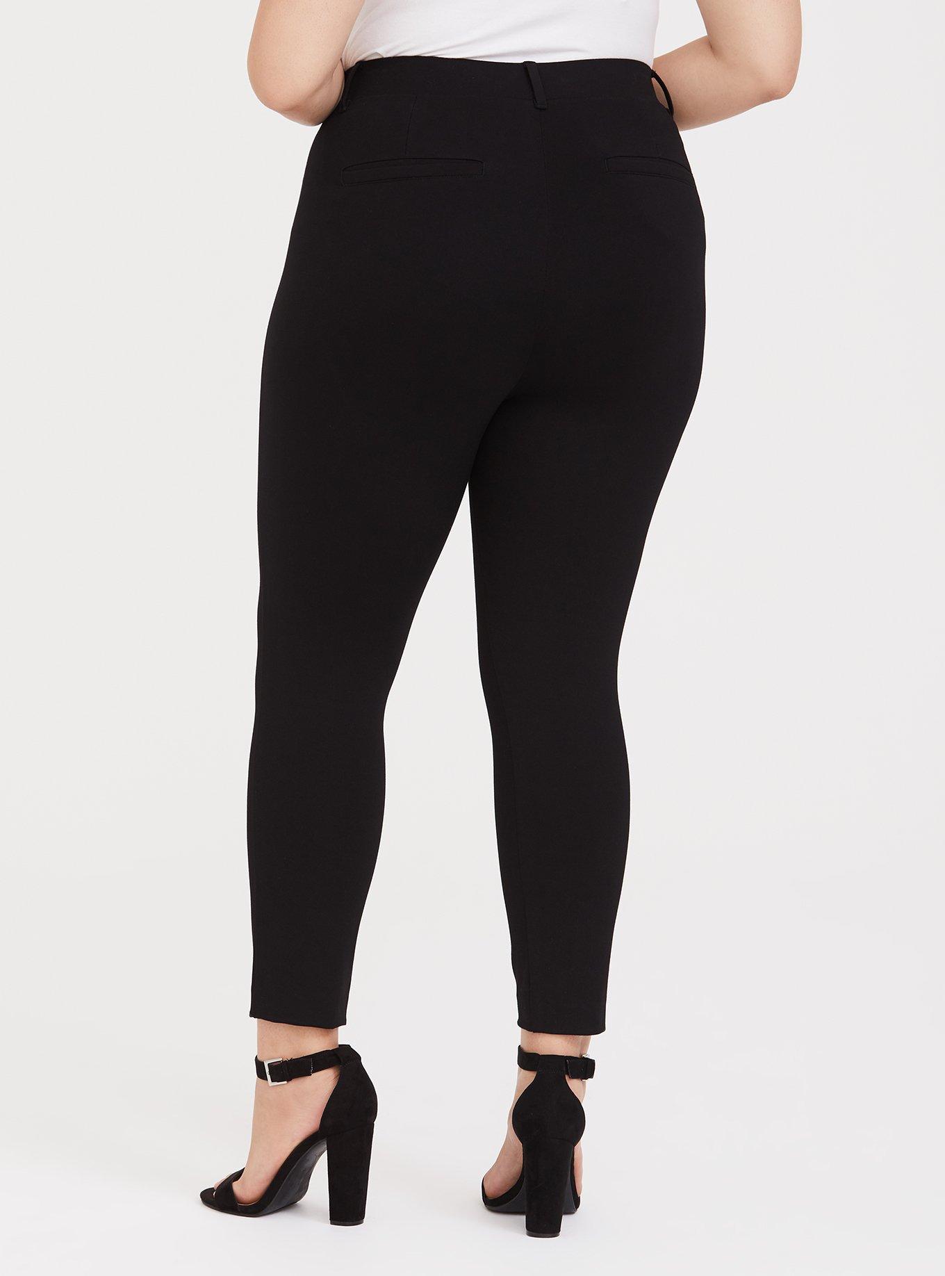 Plus Size - Sky High Stretch Ponte Pull-On Skinny Pant - Black - Torrid