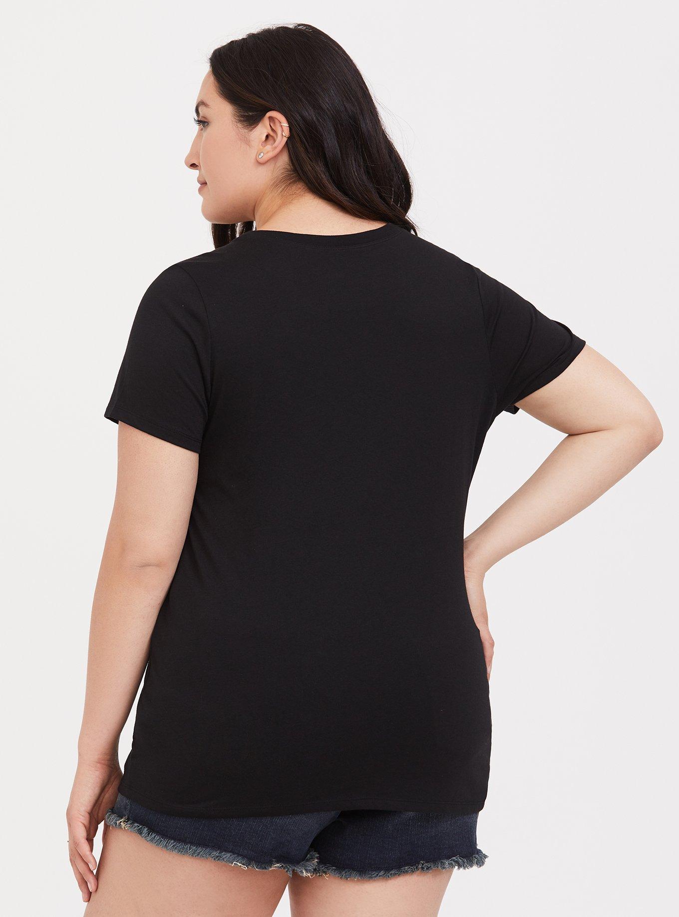 Plus Size - Whiskey Soul Black Slim Fit Crew Tee - Torrid