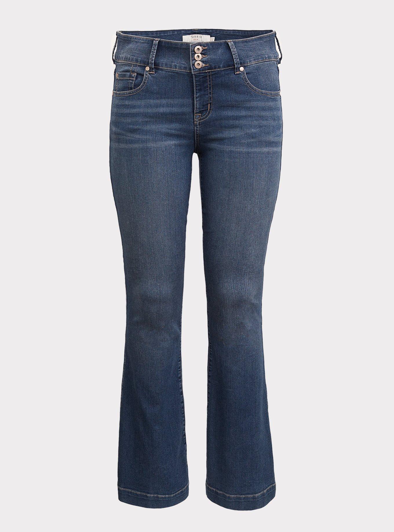Plus Size - Flare Jegging - Super Stretch Medium Wash - Torrid