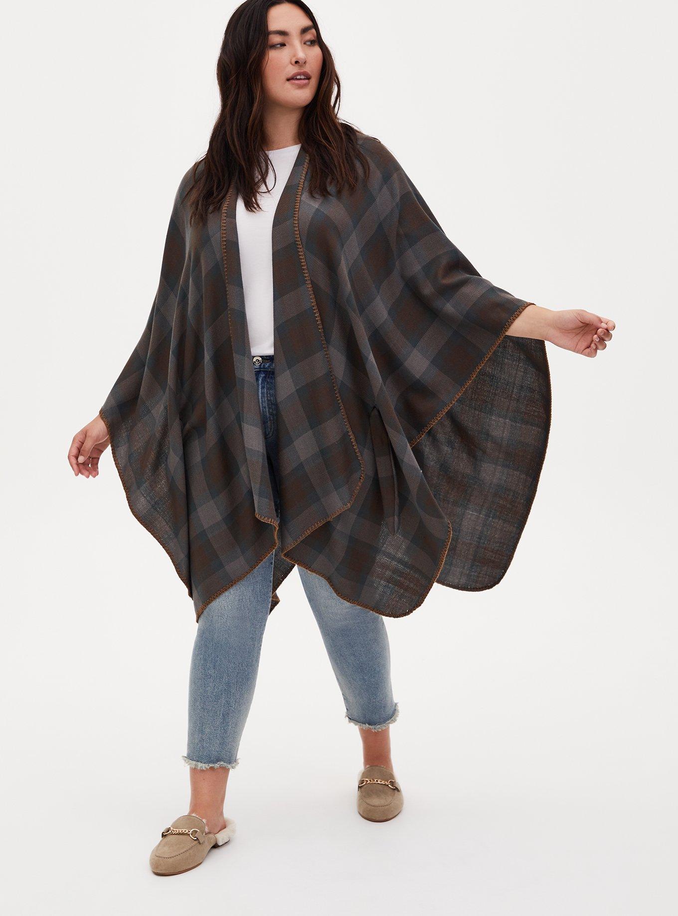 Plus Size - Outlander Tartan Plaid Ruana - Torrid
