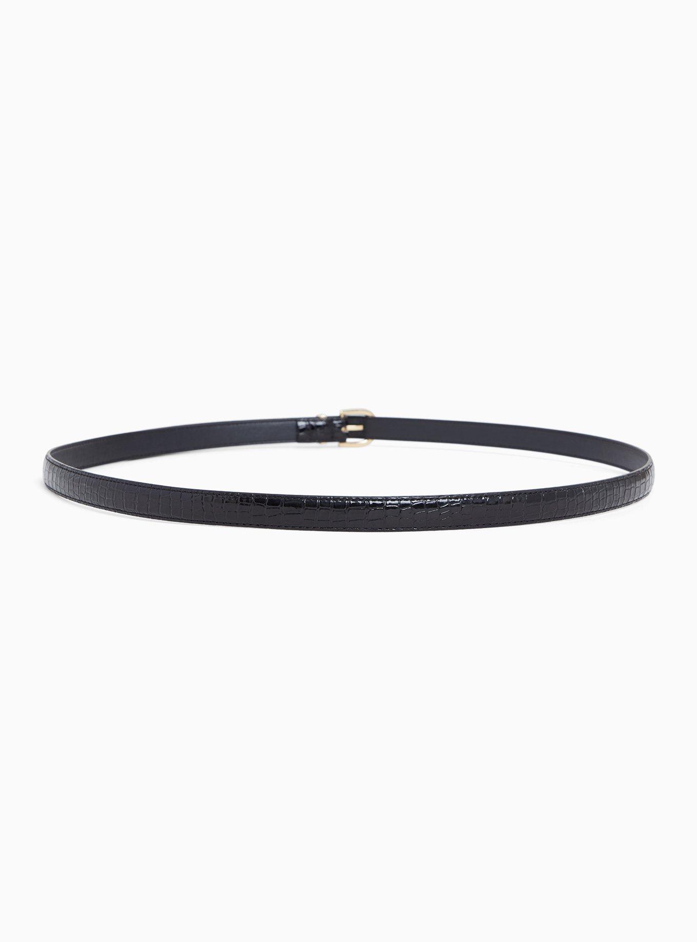 Plus Size - Snakeskin Print & Crocodile Faux Leather Belt Set - Set of ...