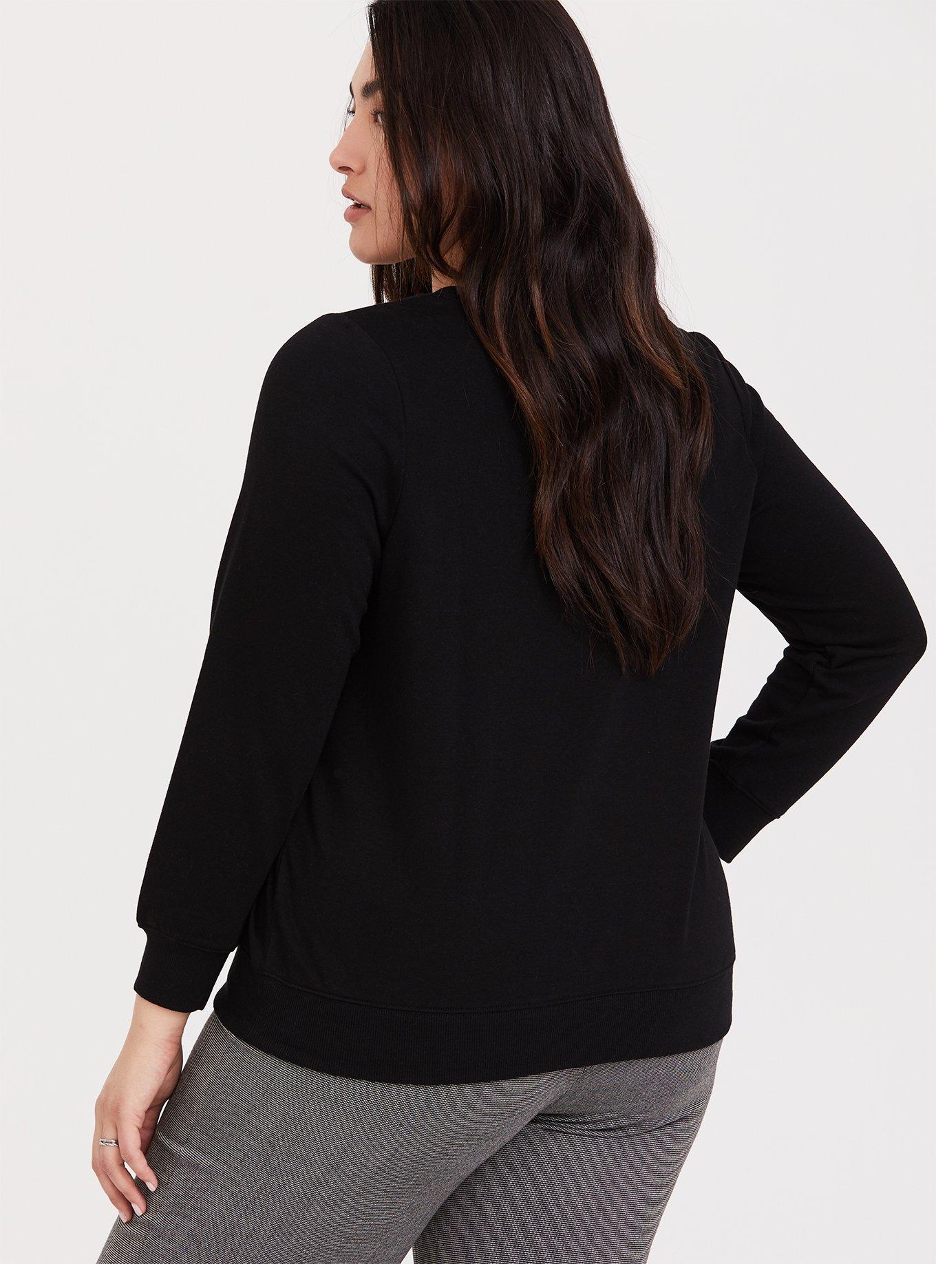 Plus Size - Rolling Stones Black Crew Sweatshirt - Torrid