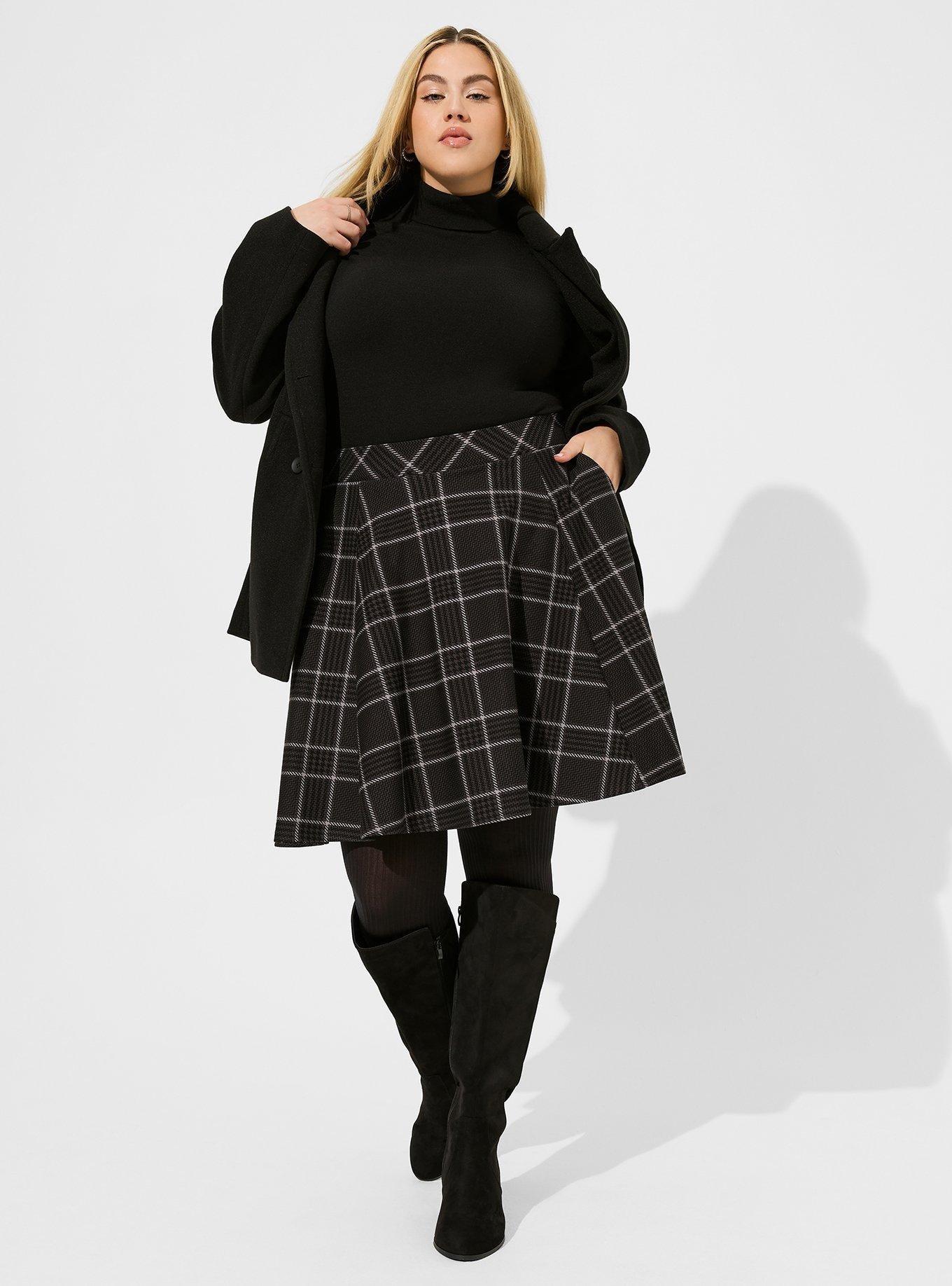 Plus Size - Mini Studio Luxe Ponte A-Line Skirt - Torrid