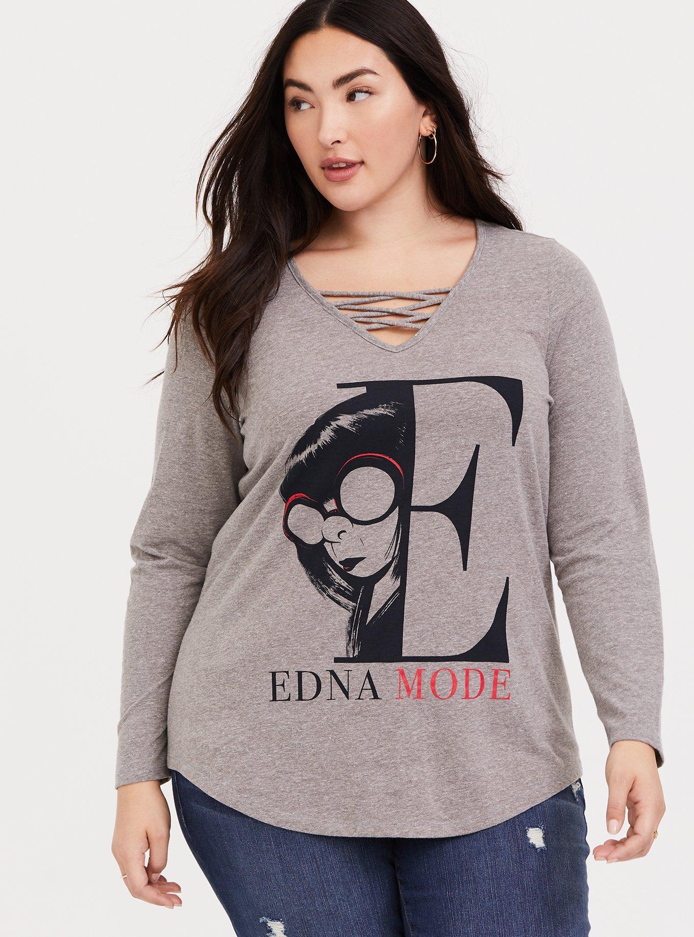 Plus Size - Disney Pixar The Incredibles Edna Mode Long Sleeve Top - Torrid
