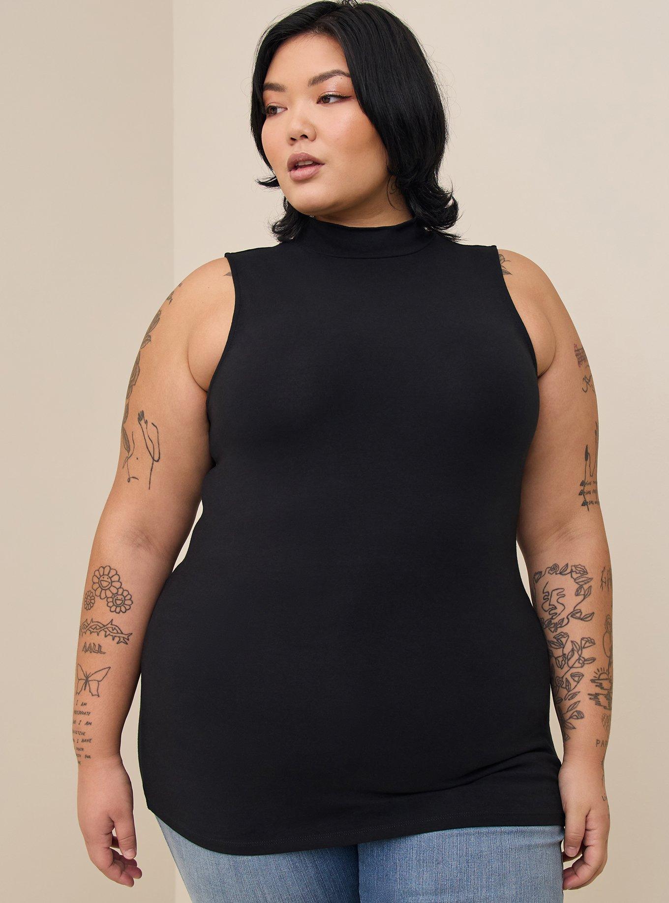Plus Size - Foxy Mock Neck Tank - Torrid