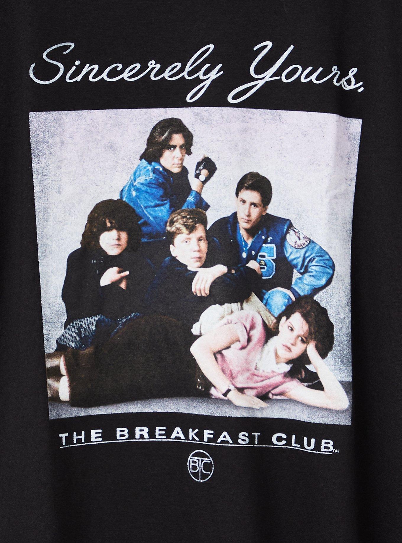Plus Size - The Breakfast Club Black Slim Fit Crew Tee - Torrid