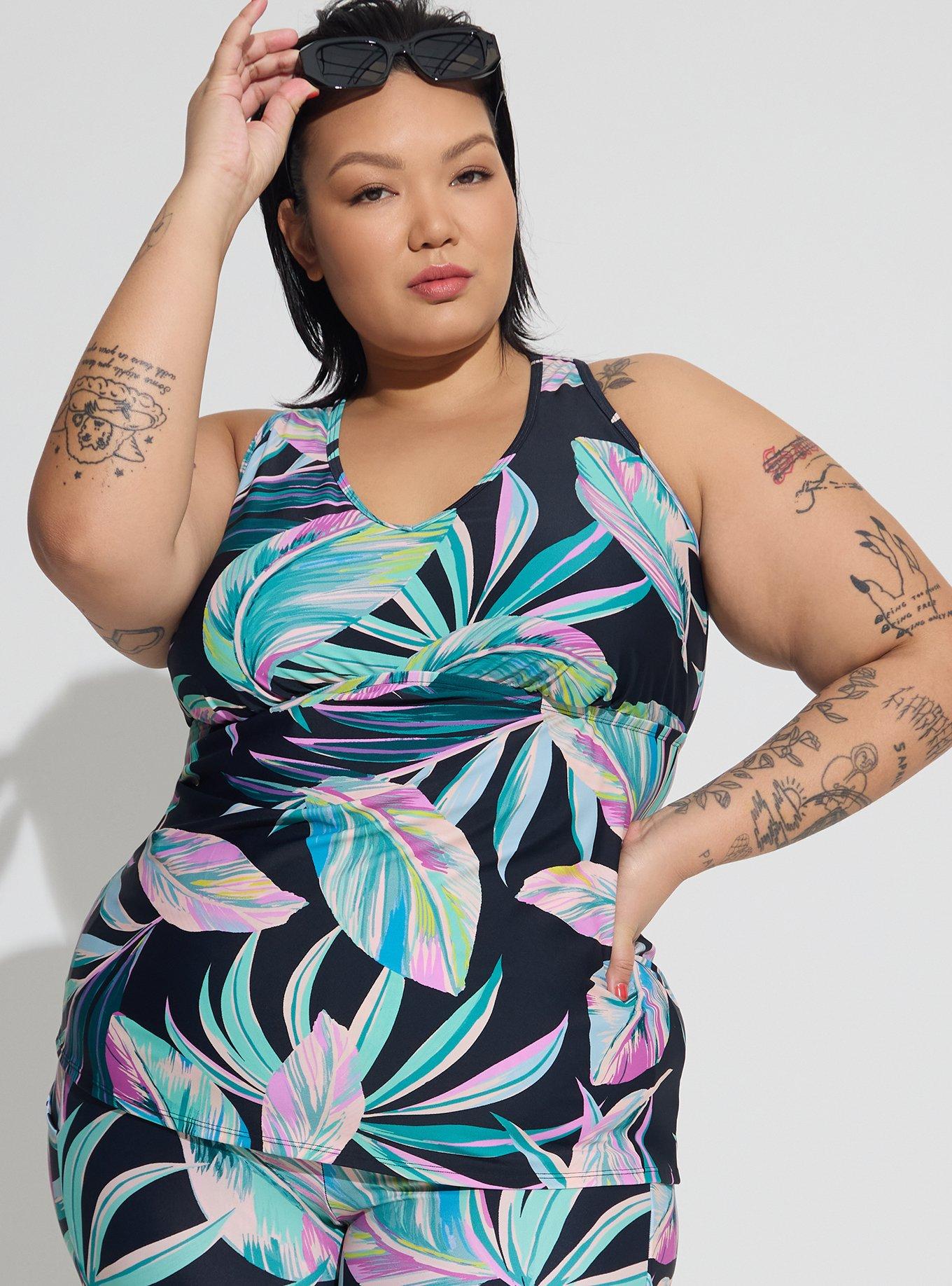 Plus Size - Wireless Racerback Tankini - Torrid
