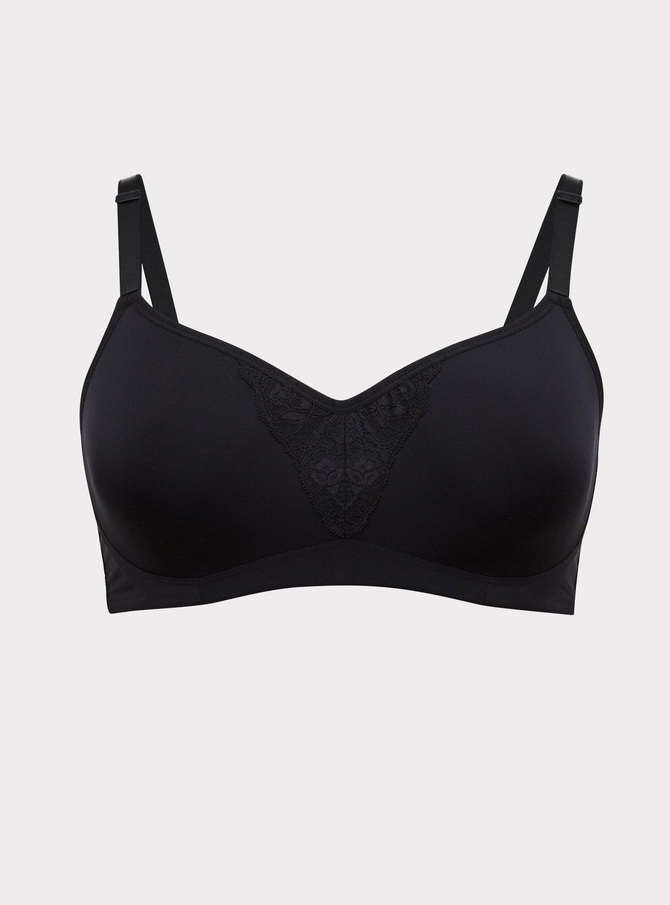 Plus Size - Mid Impact Underwire Lace Inset Sports Bra - Torrid