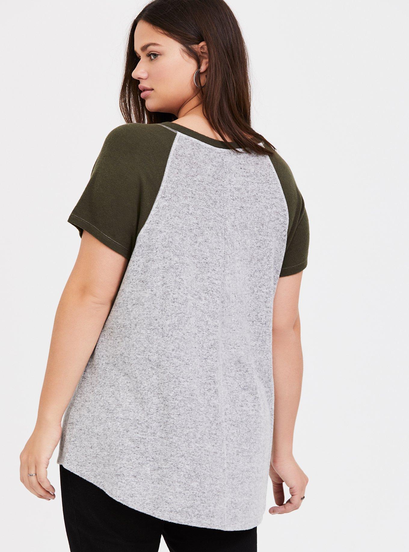 Plus Size - Disney The Princess and the Frog Tiana Grey Raglan Top - Torrid