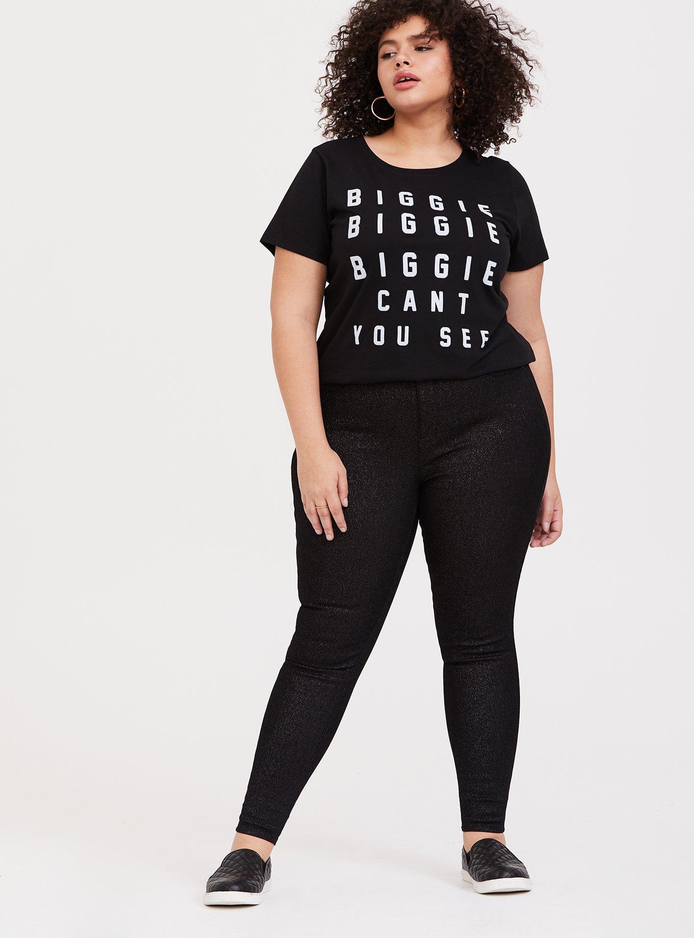 Plus Size - Notorious B.I.G. Biggie Can’t You See Black Crew Tee - Torrid