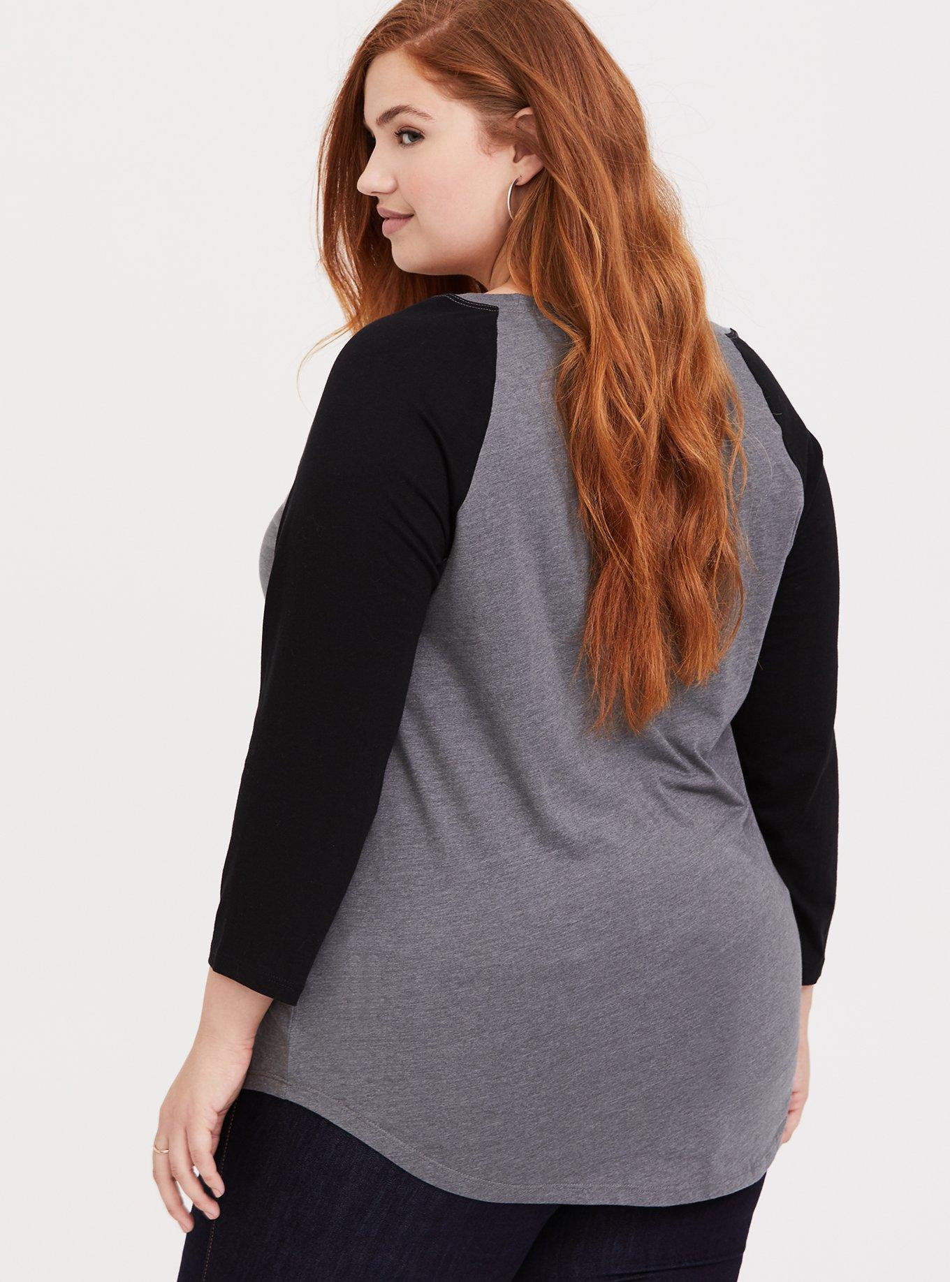 Plus Size - The Princess Bride Inigo Montoya Dark Grey Raglan Tee - Torrid