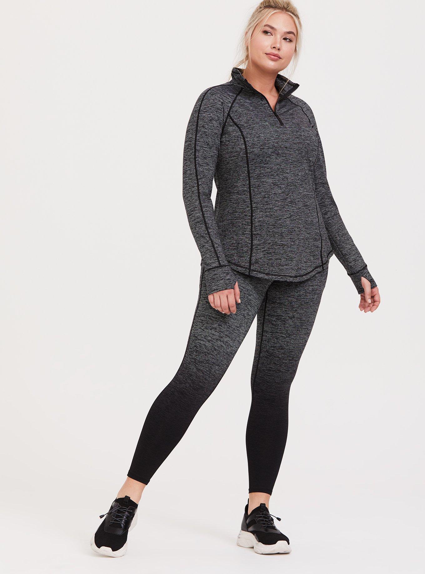 Plus Size - Super Soft Performance Jersey Half Zip Active Pullover - Torrid