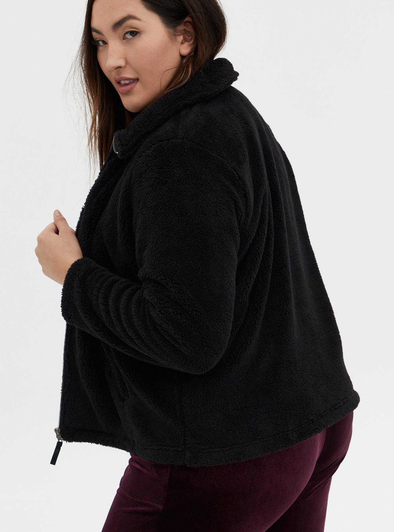 Plus Size - Sherpa Zip Up Jacket - Torrid
