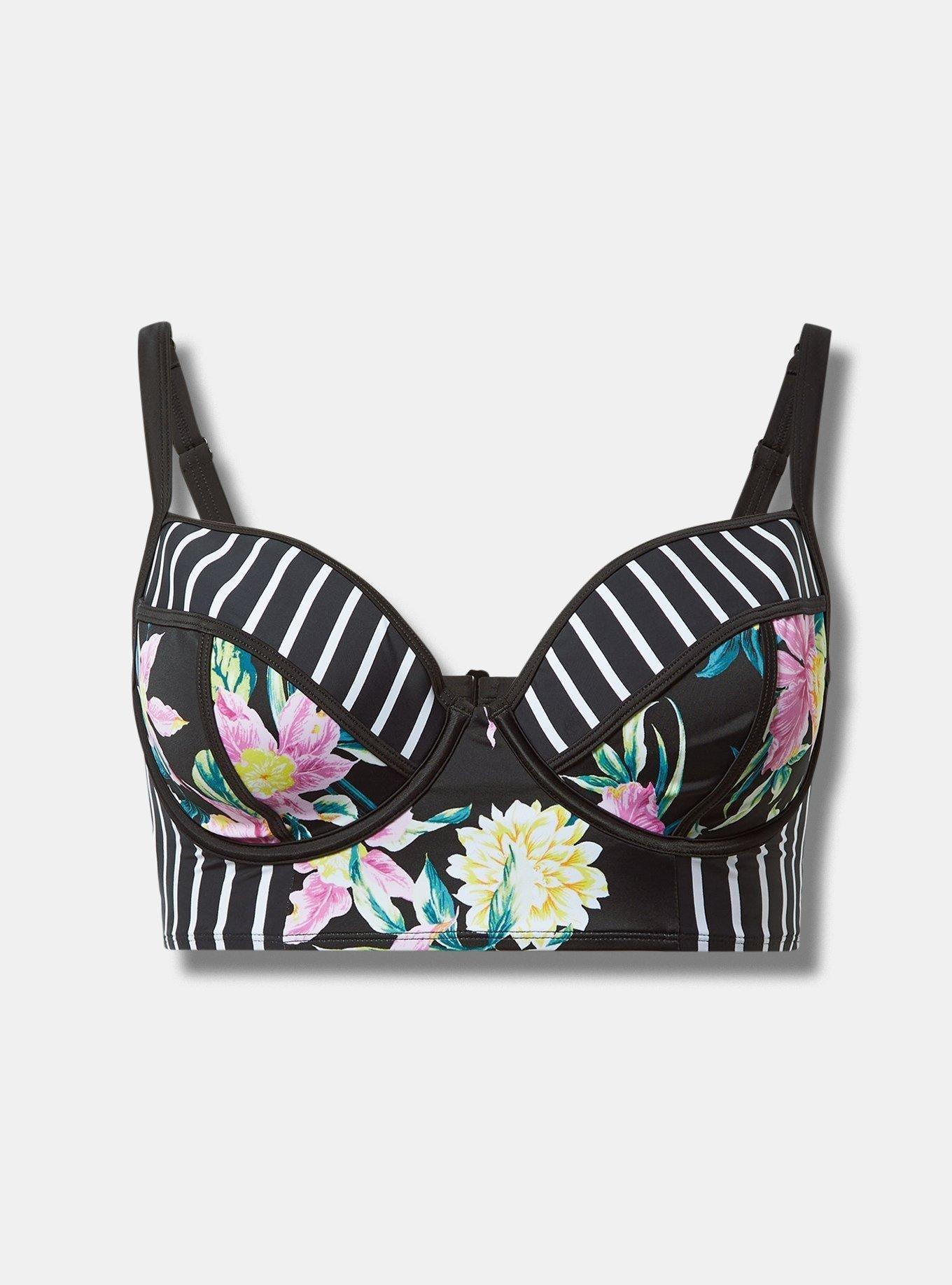 Plus Size - Underwire Cut And Sew Bikini Top - Torrid