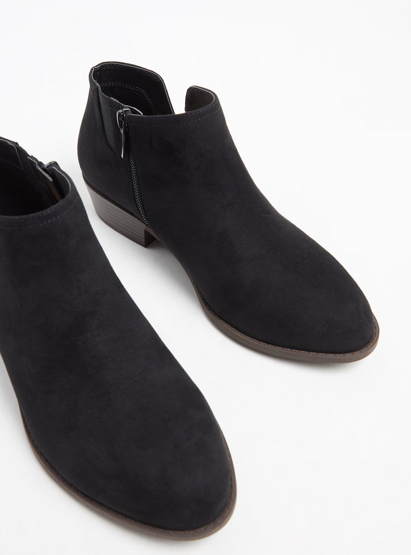 Plus Size - V-Cut Detail Ankle Bootie (WW) - Torrid