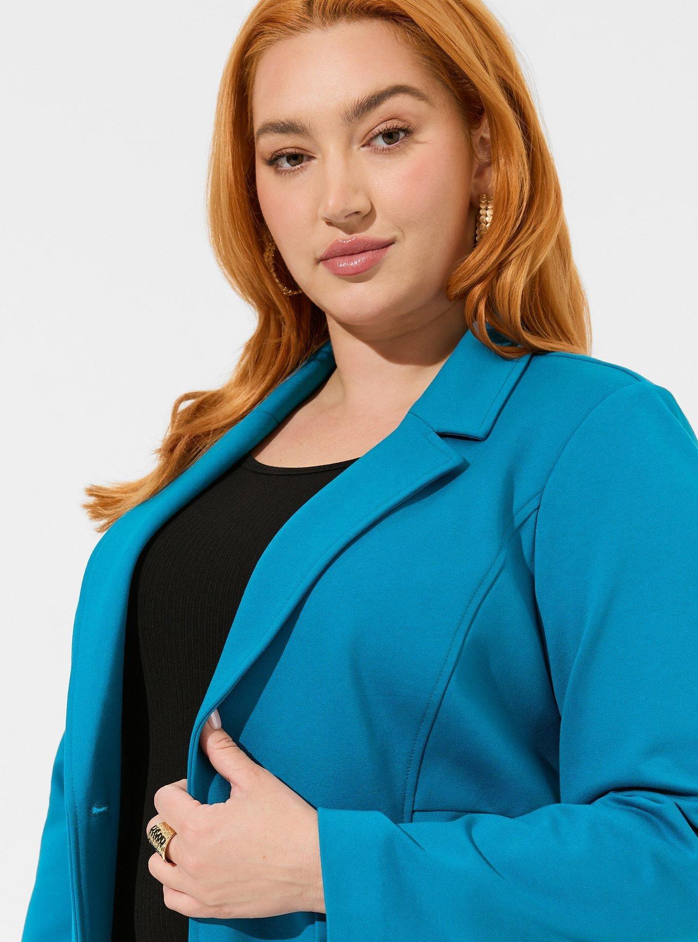 Plus Size - Chelsea Studio Luxe Ponte Blazer - Torrid