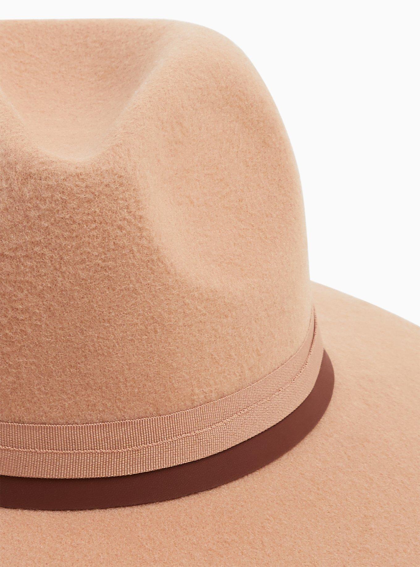 Plus Size - Tan Felt Panama Hat - Torrid