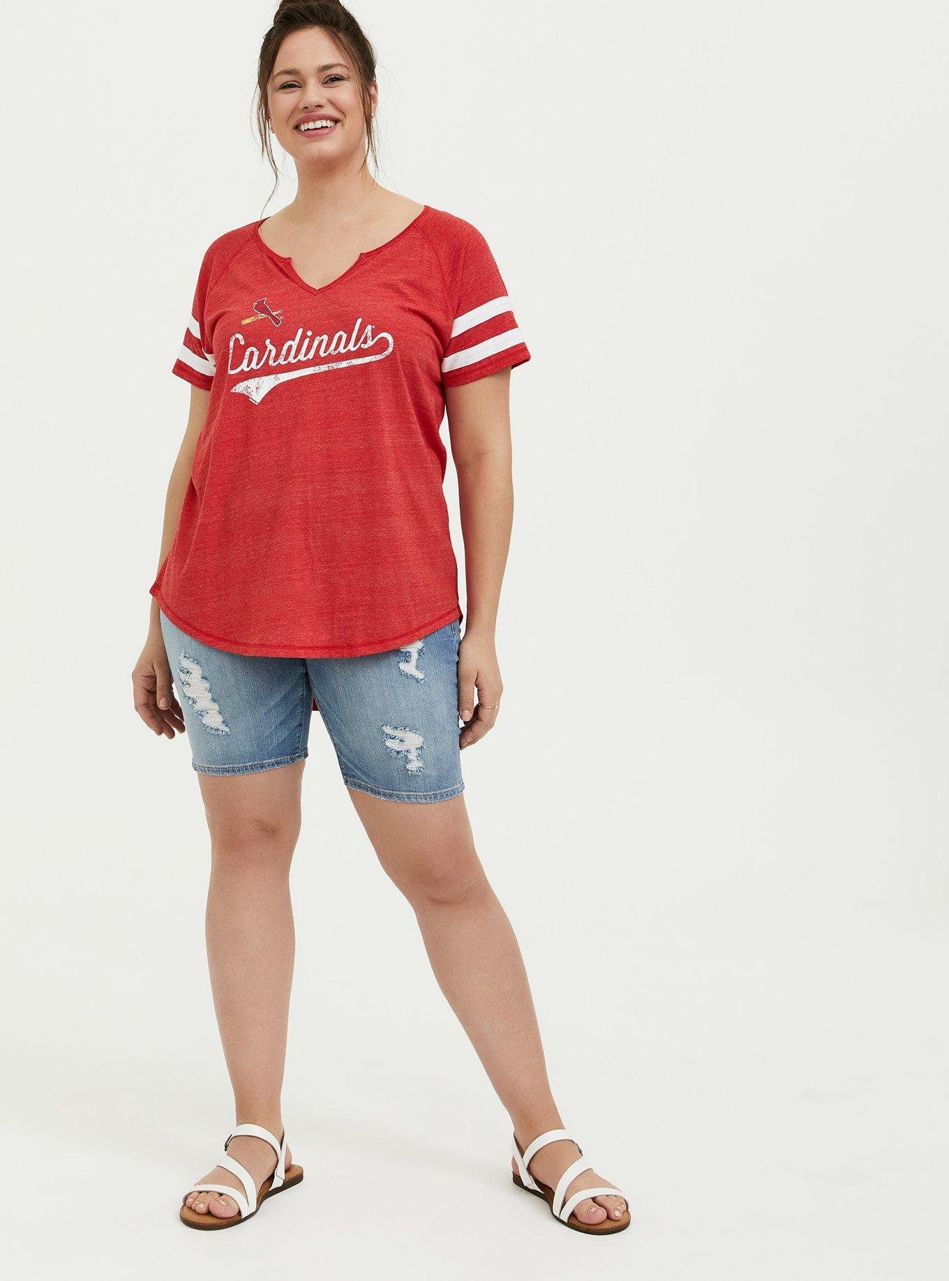Plus Size - MLB St. Louis Cardinals Red Triblend Tee - Torrid