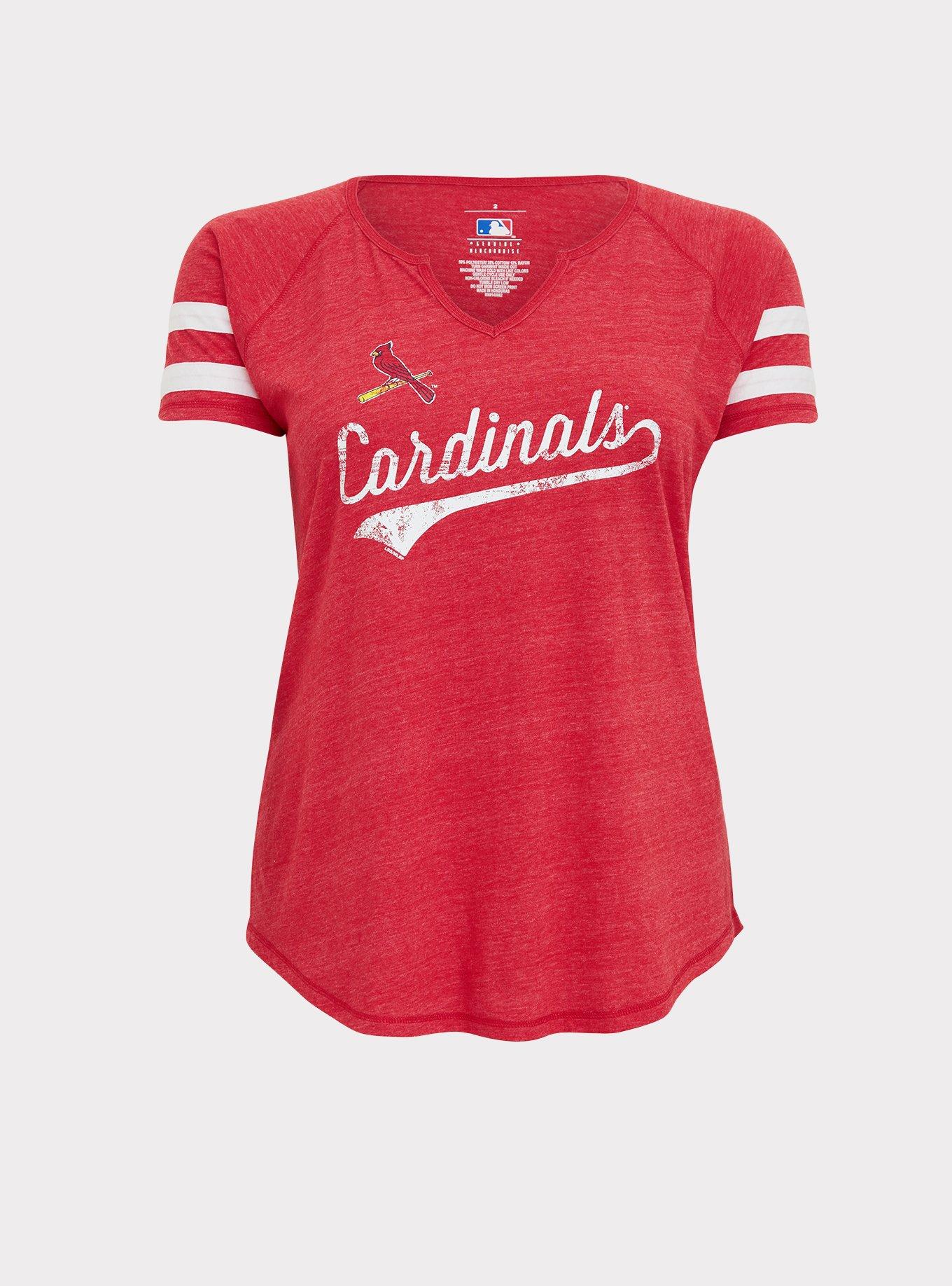 Plus Size - MLB St. Louis Cardinals Red Triblend Tee - Torrid