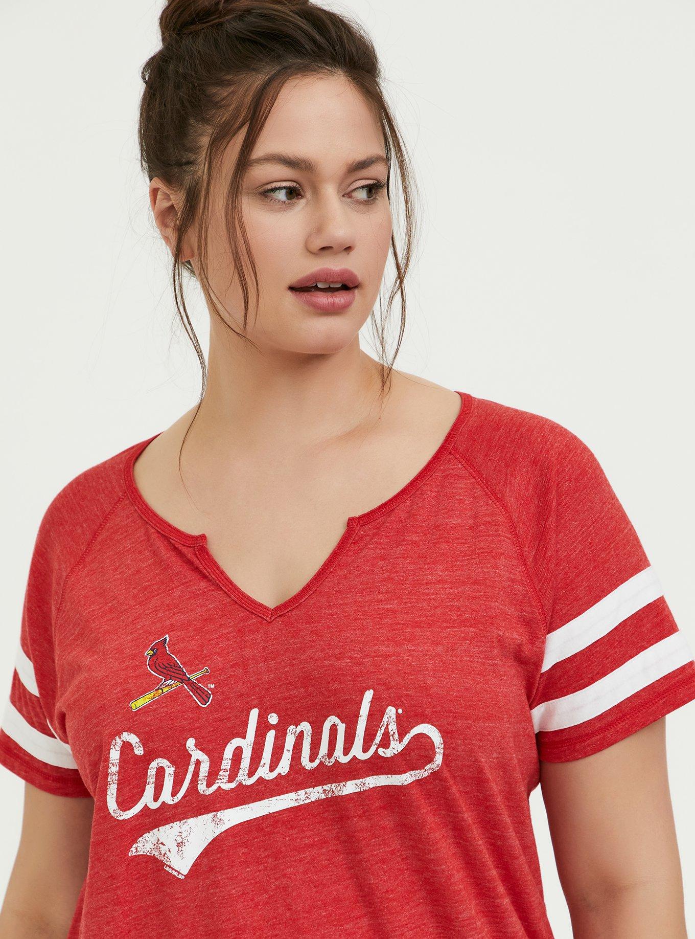 Plus Size - MLB St. Louis Cardinals Red Triblend Tee - Torrid