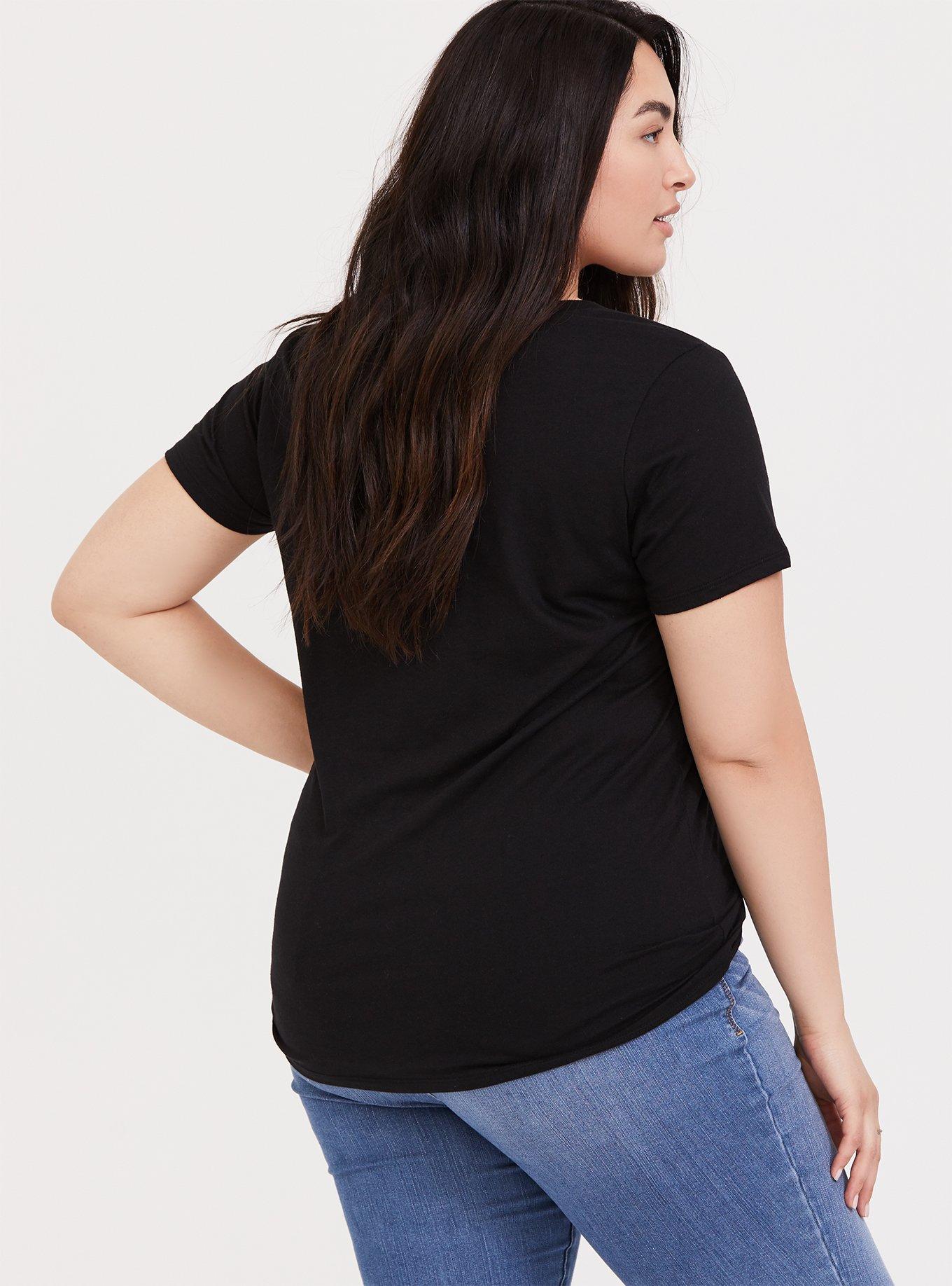 Plus Size - Disney Lady & the Tramp Black Crew Top - Torrid
