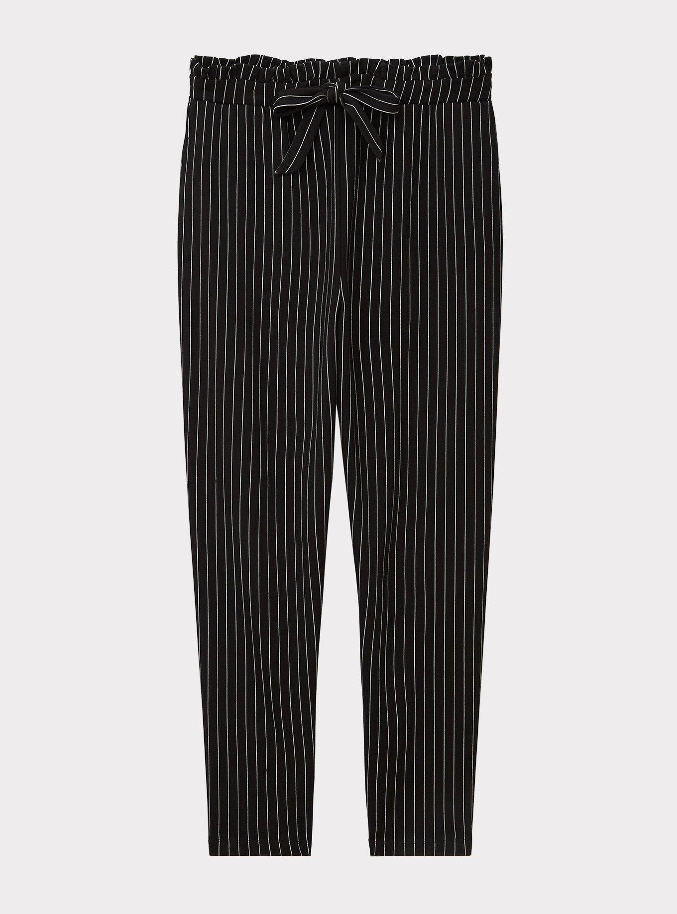 Plus Size - Slim Taper Studio Luxe Ponte High-Rise Tie-Front Pant - Torrid