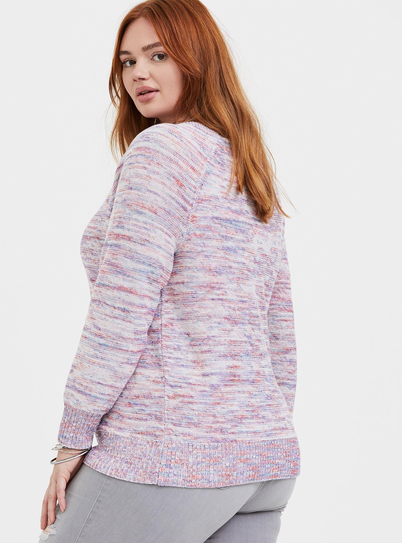 Plus Size - Multicolor Confetti Yarn Pullover Sweater - Torrid