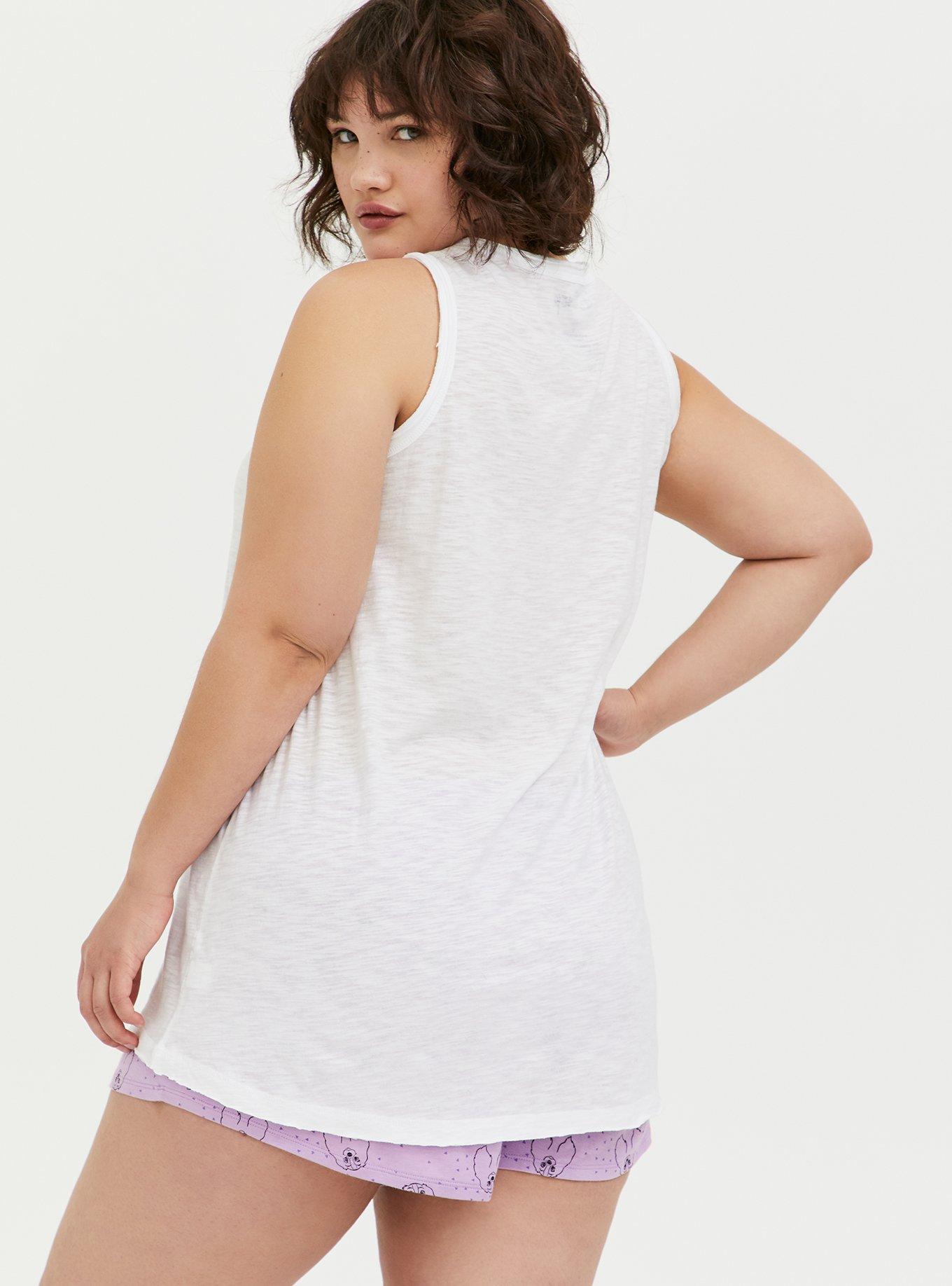 Plus Size - Disney Lady and the Tramp I'd Rather Be Napping White Sleep ...