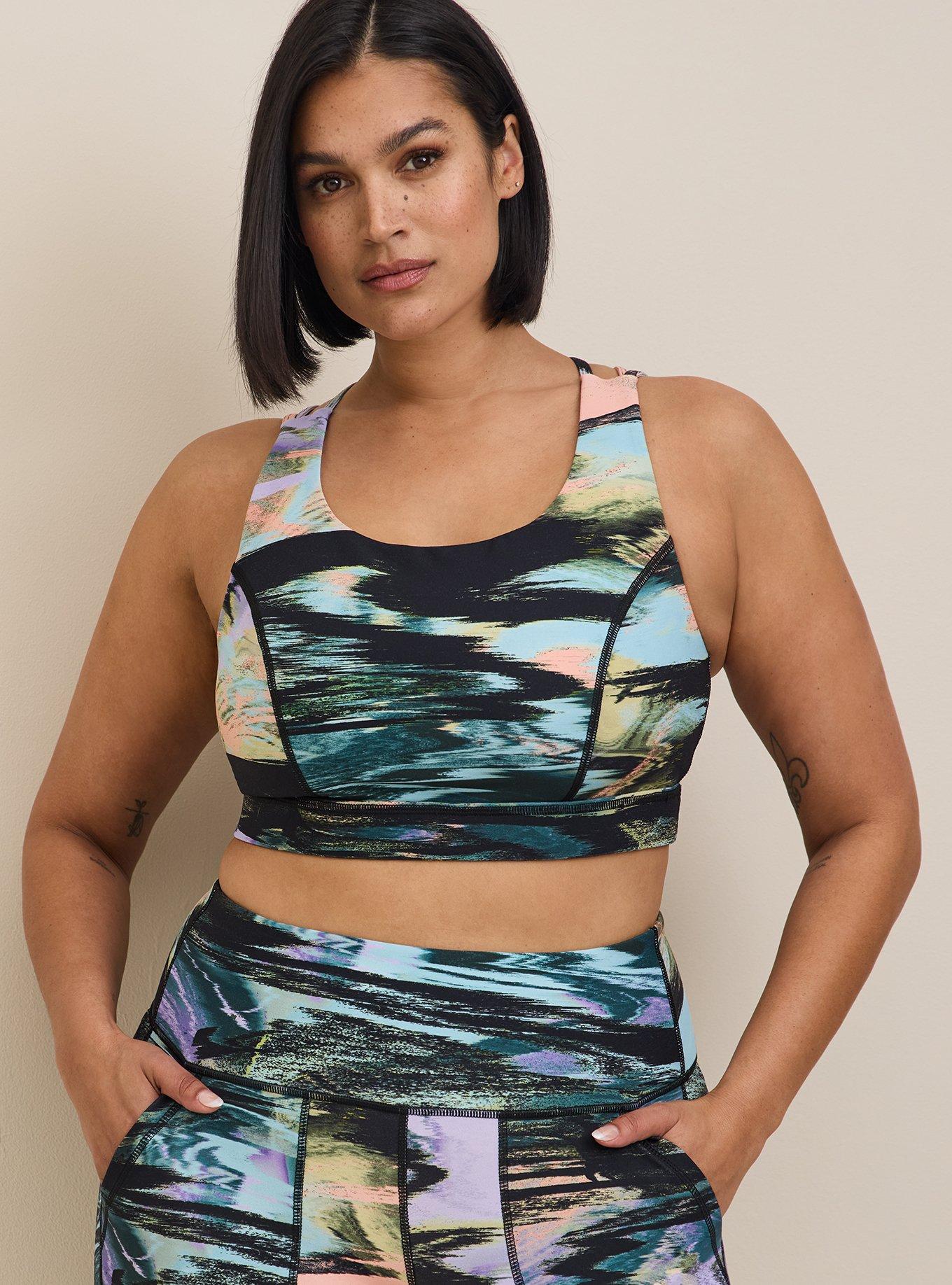 Plus Size - Low-Impact Wireless Lattice Back Active Sports Bra - Torrid