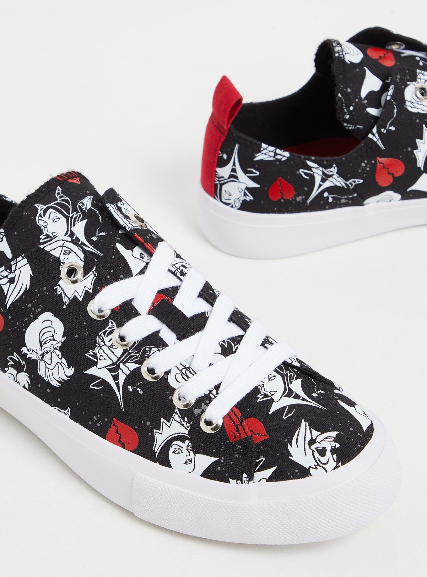 Plus Size - Disney Villains Black Canvas Sneaker (WW) - Torrid