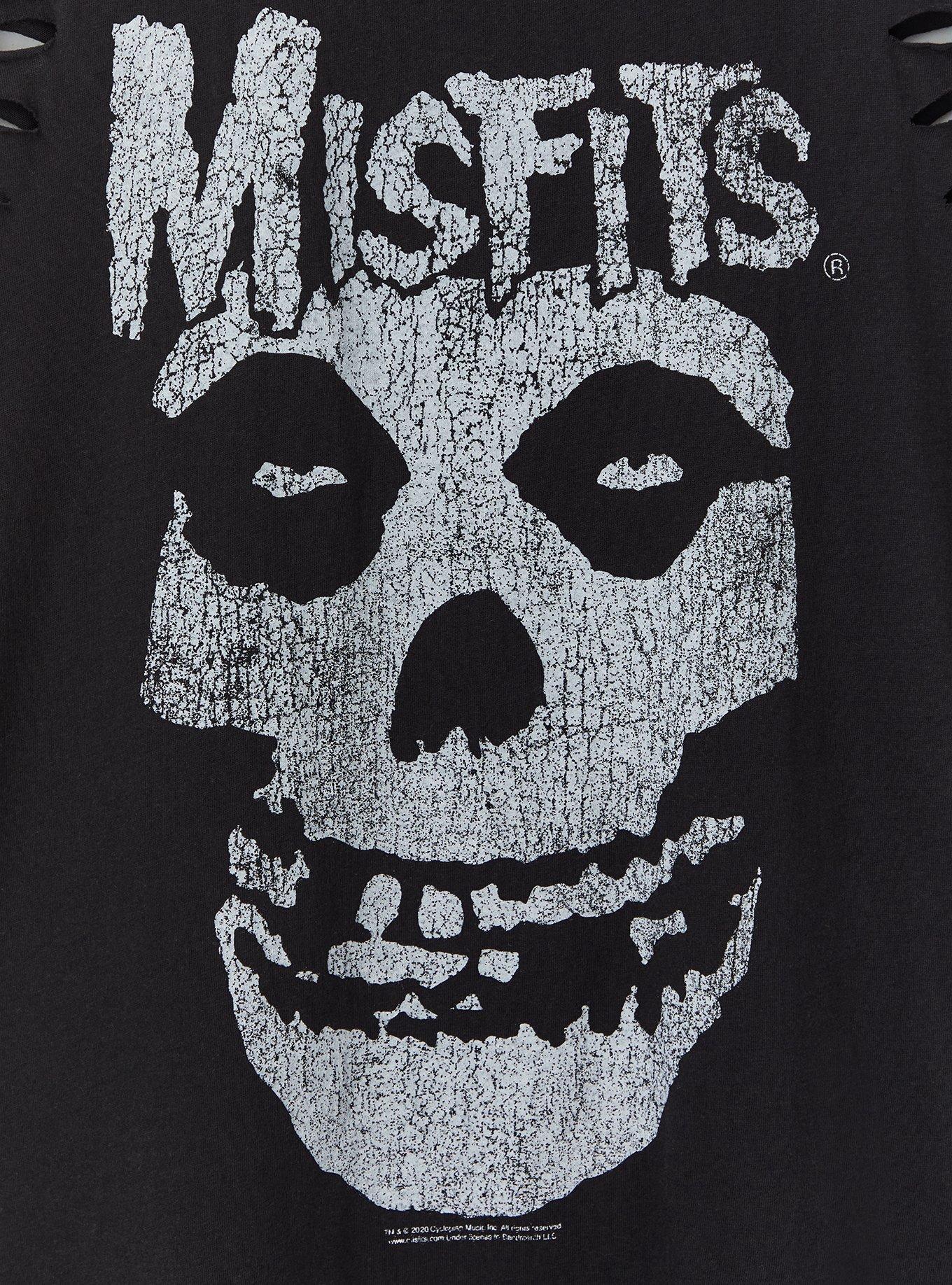 Plus Size - Misfits Black Slashed Muscle Tank - Torrid