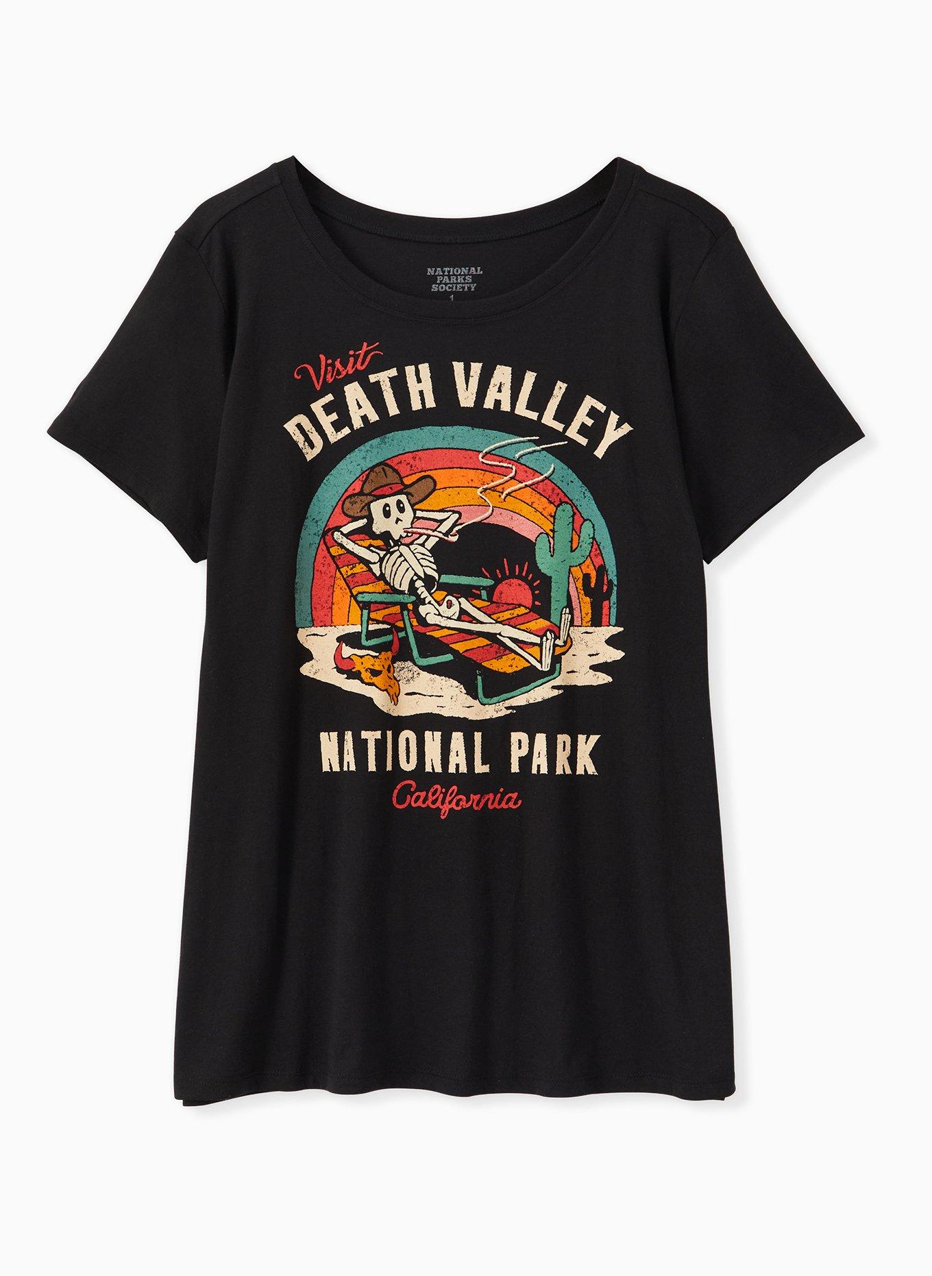 Plus Size - Death Valley Crew Tee - Black - Torrid