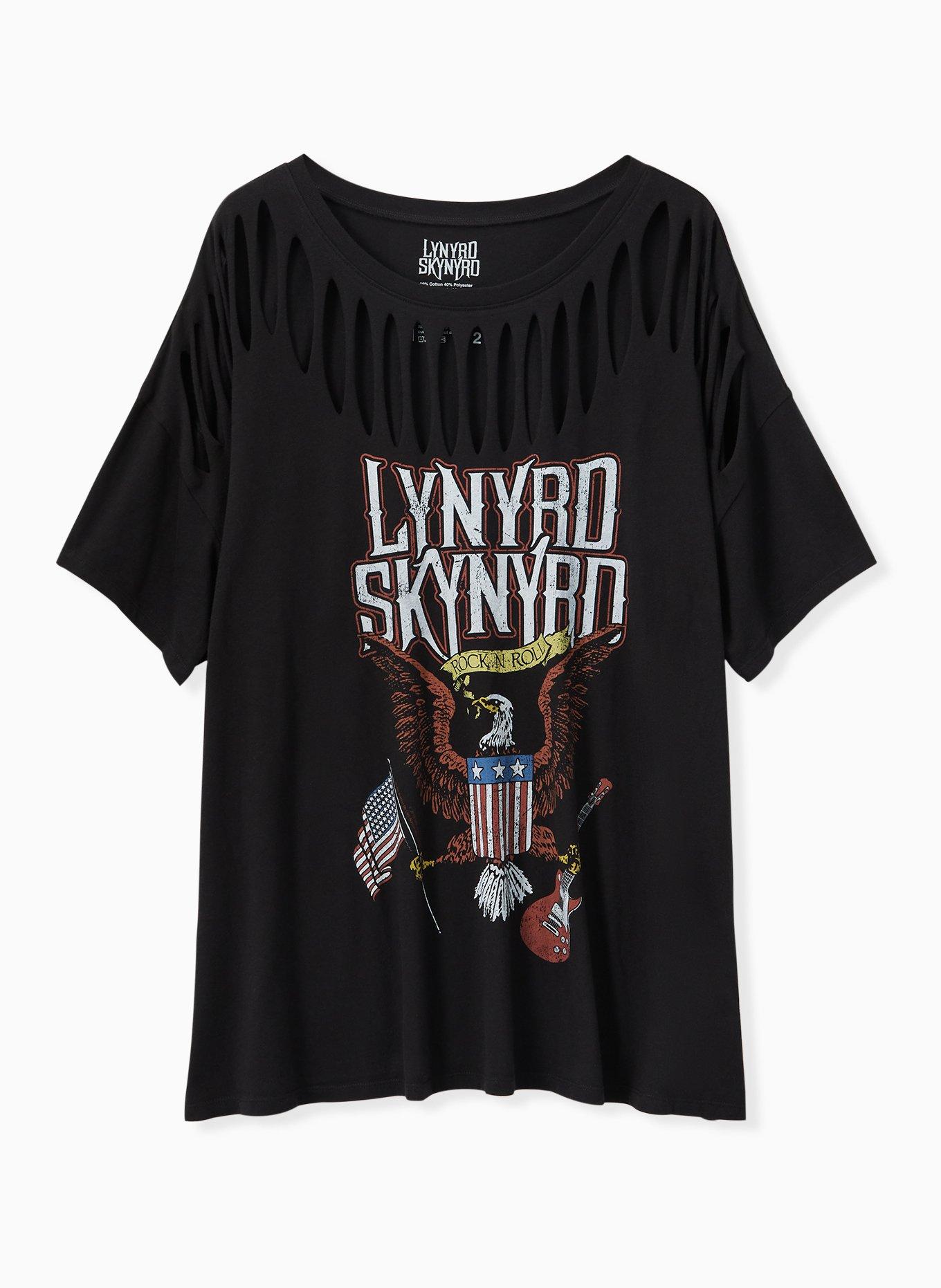 Plus Size - Lynyrd Skynyrd Black Slashed Tee - Torrid