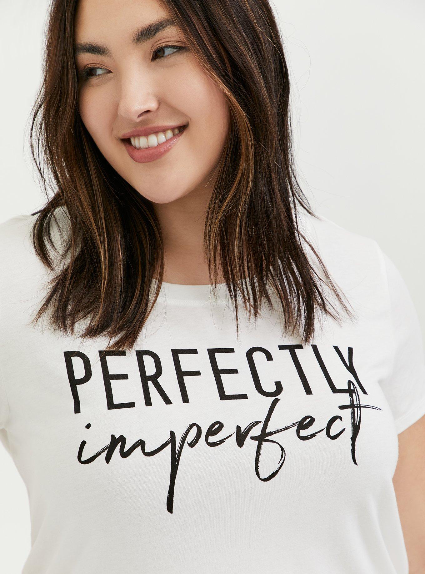 Plus Size - Perfectly Imperfect White Crew Tee - Torrid