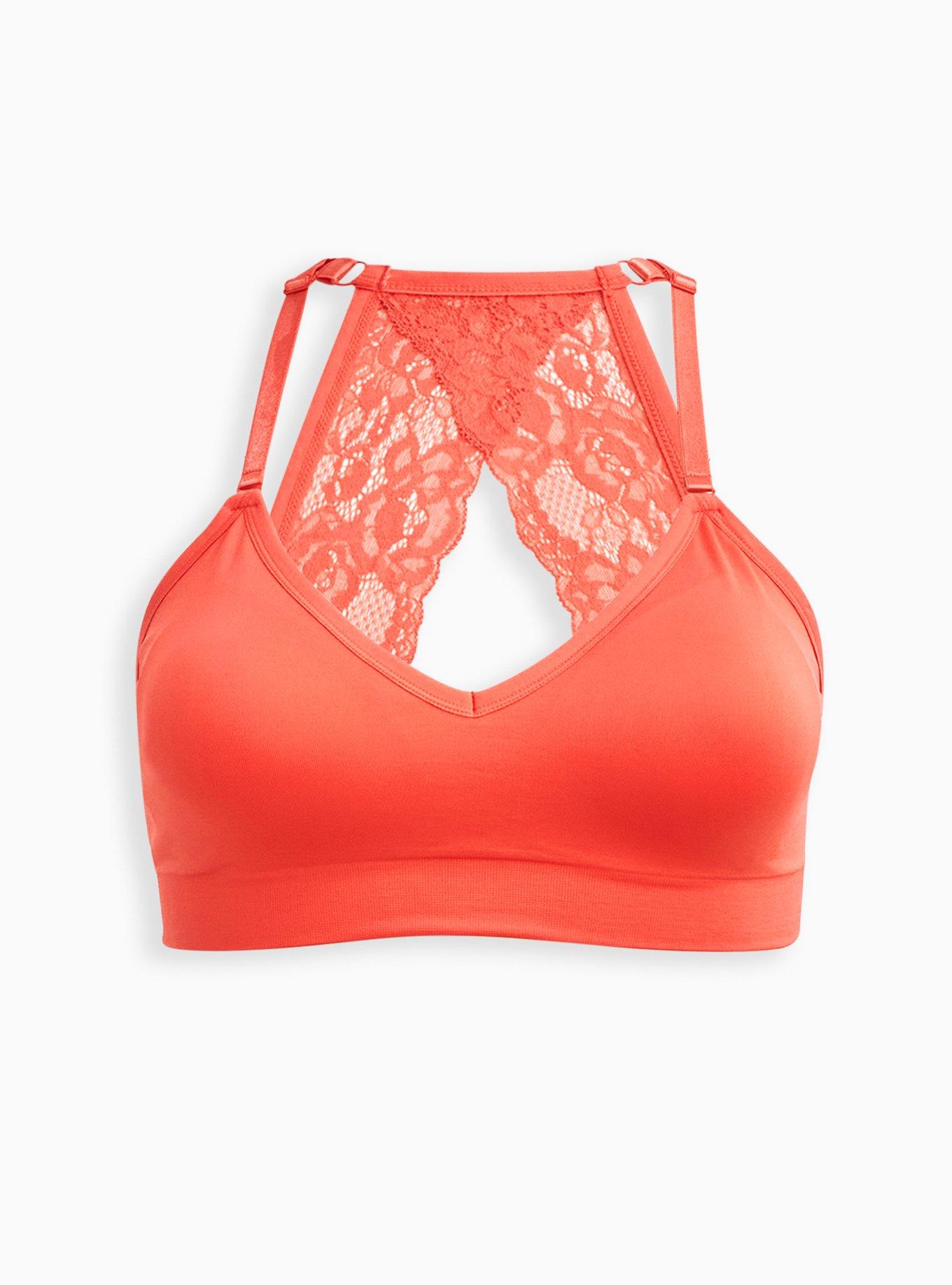Plus Size - Lightly Lined Seamless Flirt Racerback Bralette - Torrid