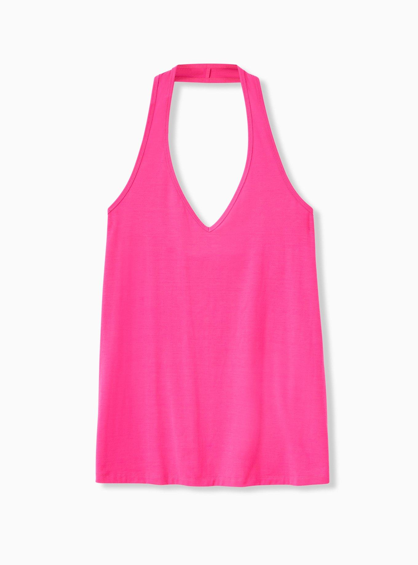 Plus Size - Neon Pink Halter Top - Torrid