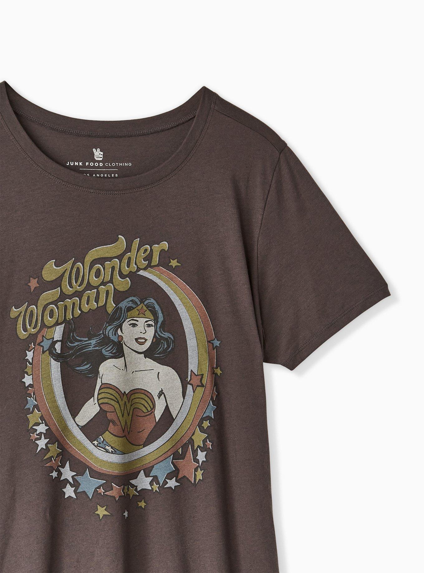 Plus Size - DC Comics Wonder Woman Crew Tee - Chocolate Brown - Torrid