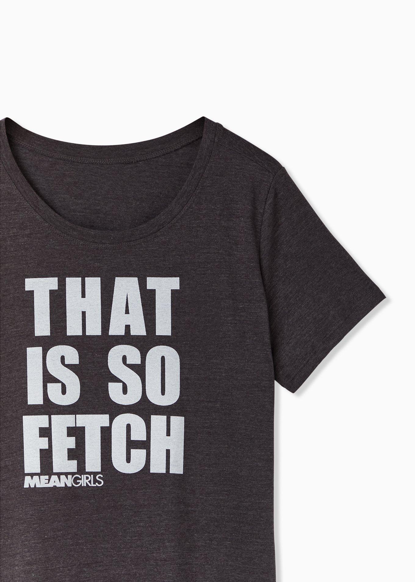Plus Size - Mean Girls So Fetch Charchoal Grey Crew Tee - Torrid
