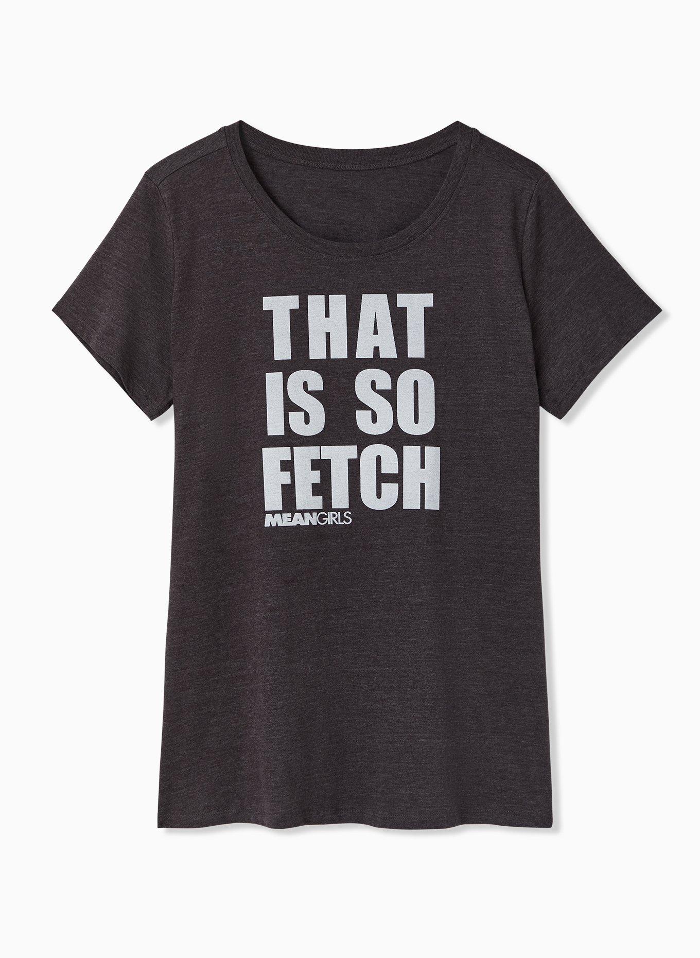 Plus Size - Mean Girls So Fetch Charchoal Grey Crew Tee - Torrid
