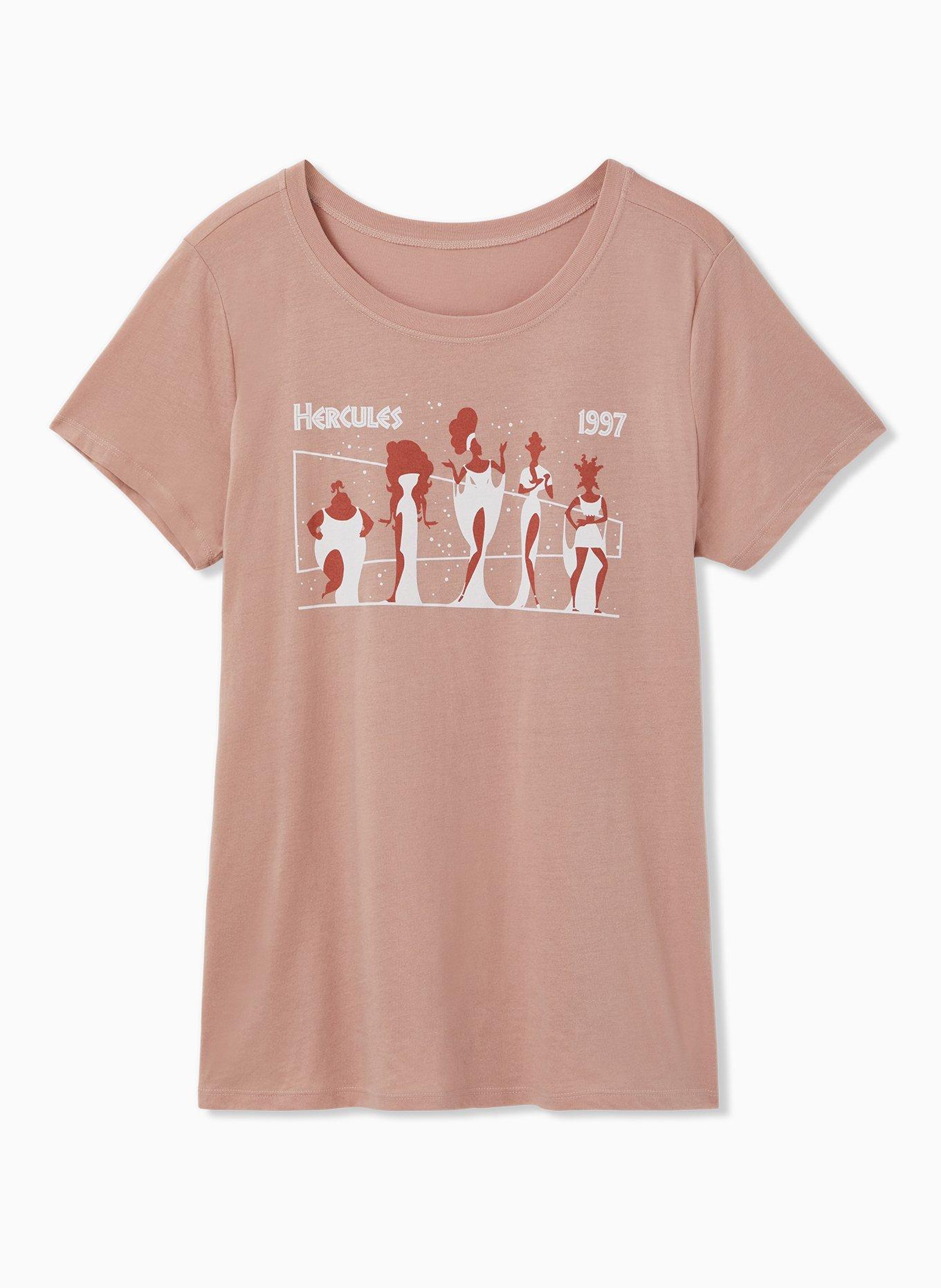 Plus Size - Disney Hercules Muse Dusty Pink Crew Tee - Torrid