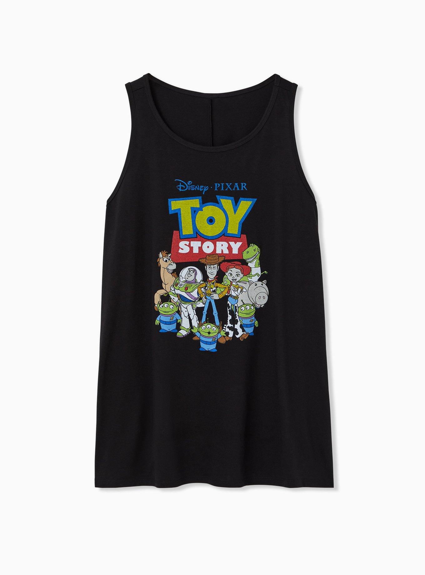 Plus Size - Disney Pixar Toy Story Black Crew Tank - Torrid