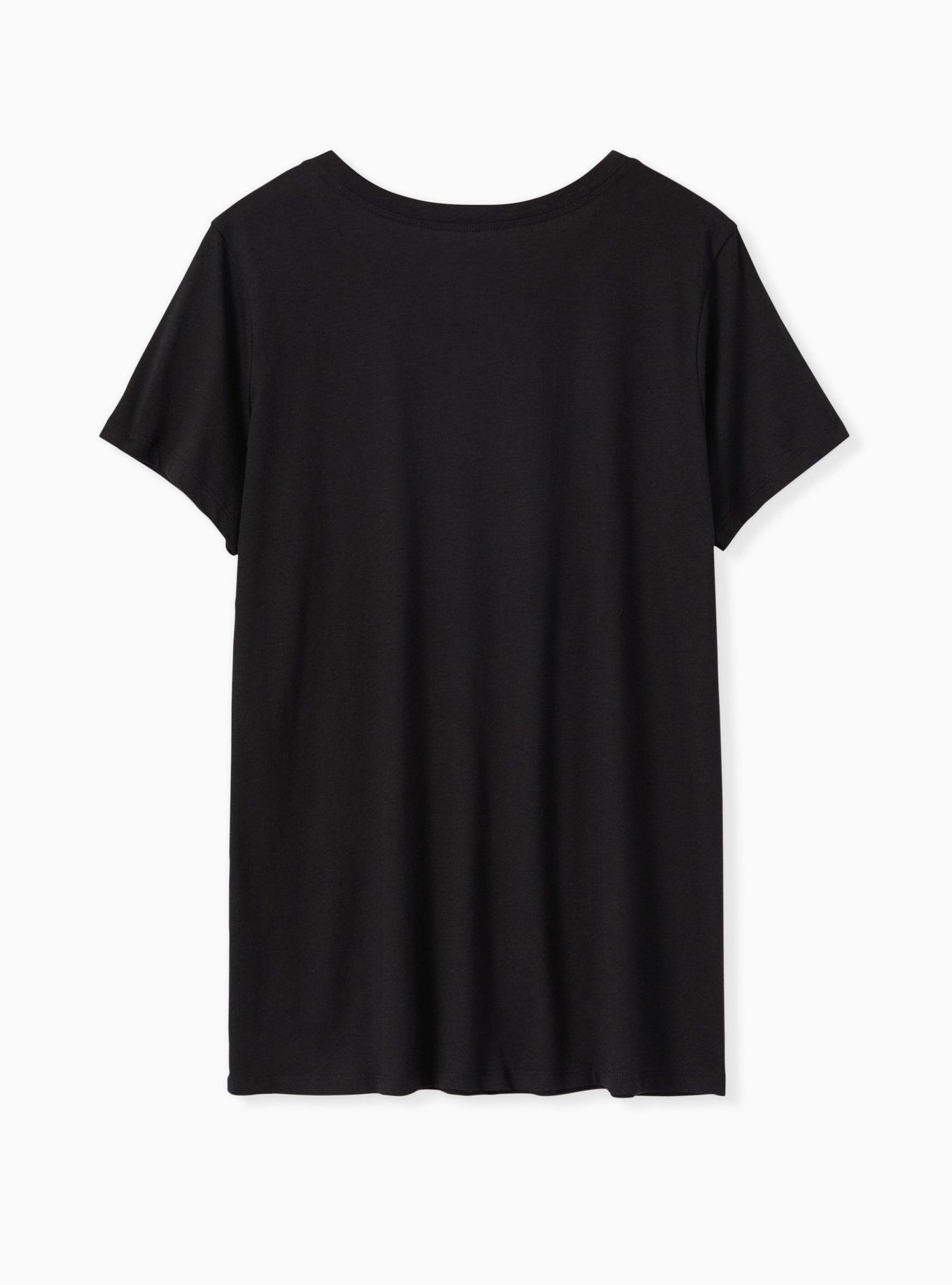 Plus Size - Can You Not Comic Slim Fit Crew Tee - Black - Torrid