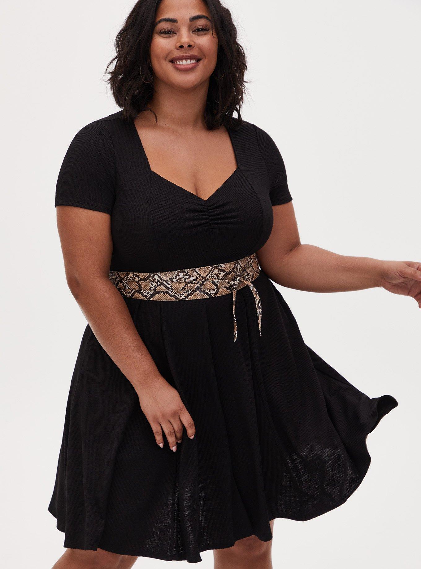 Plus Size - Snakeskin Faux Leather Wrap Belt - Torrid