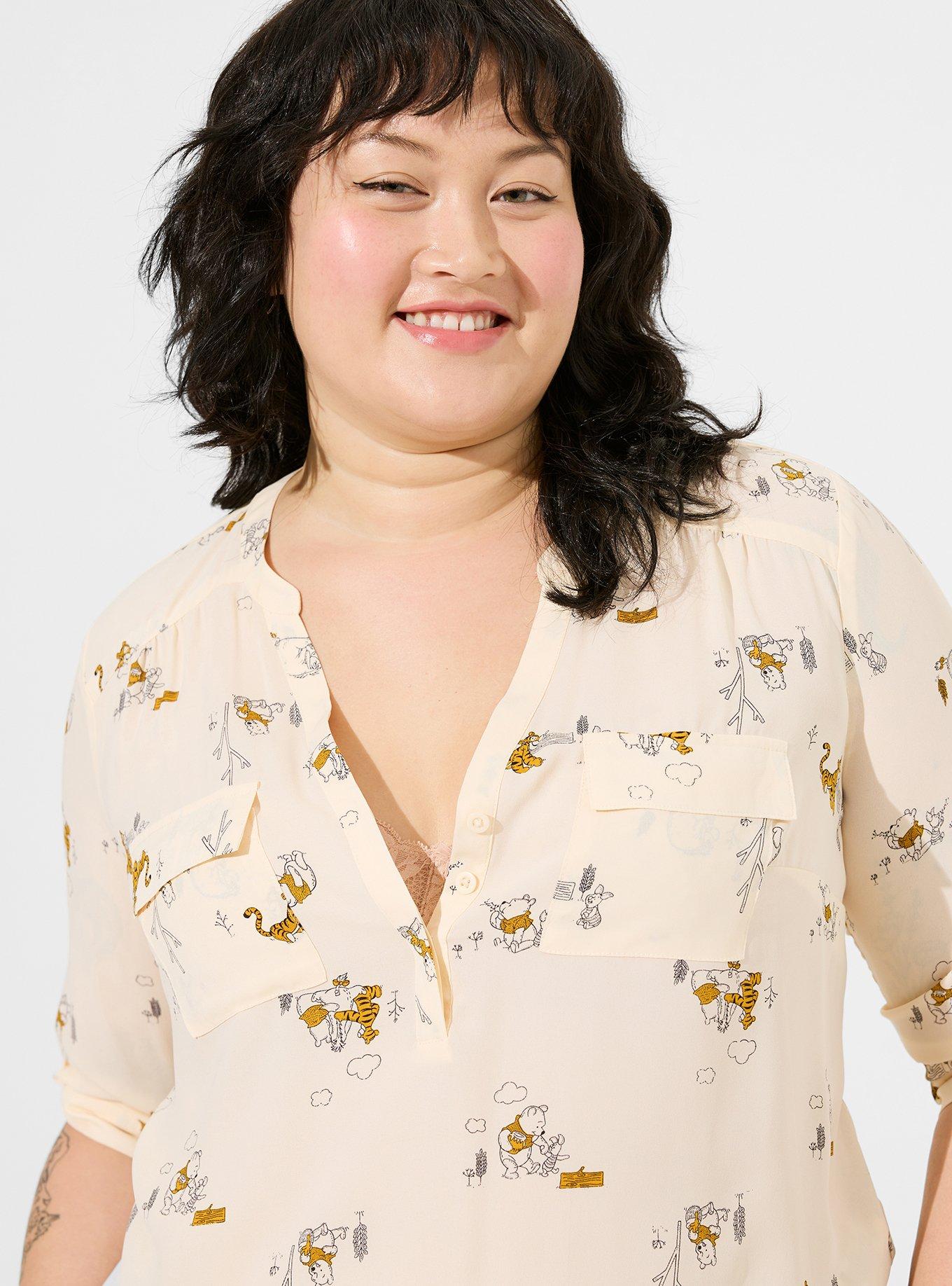 Plus Size - Harper - Disney Winnie The Pooh & Friends Light Yellow ...