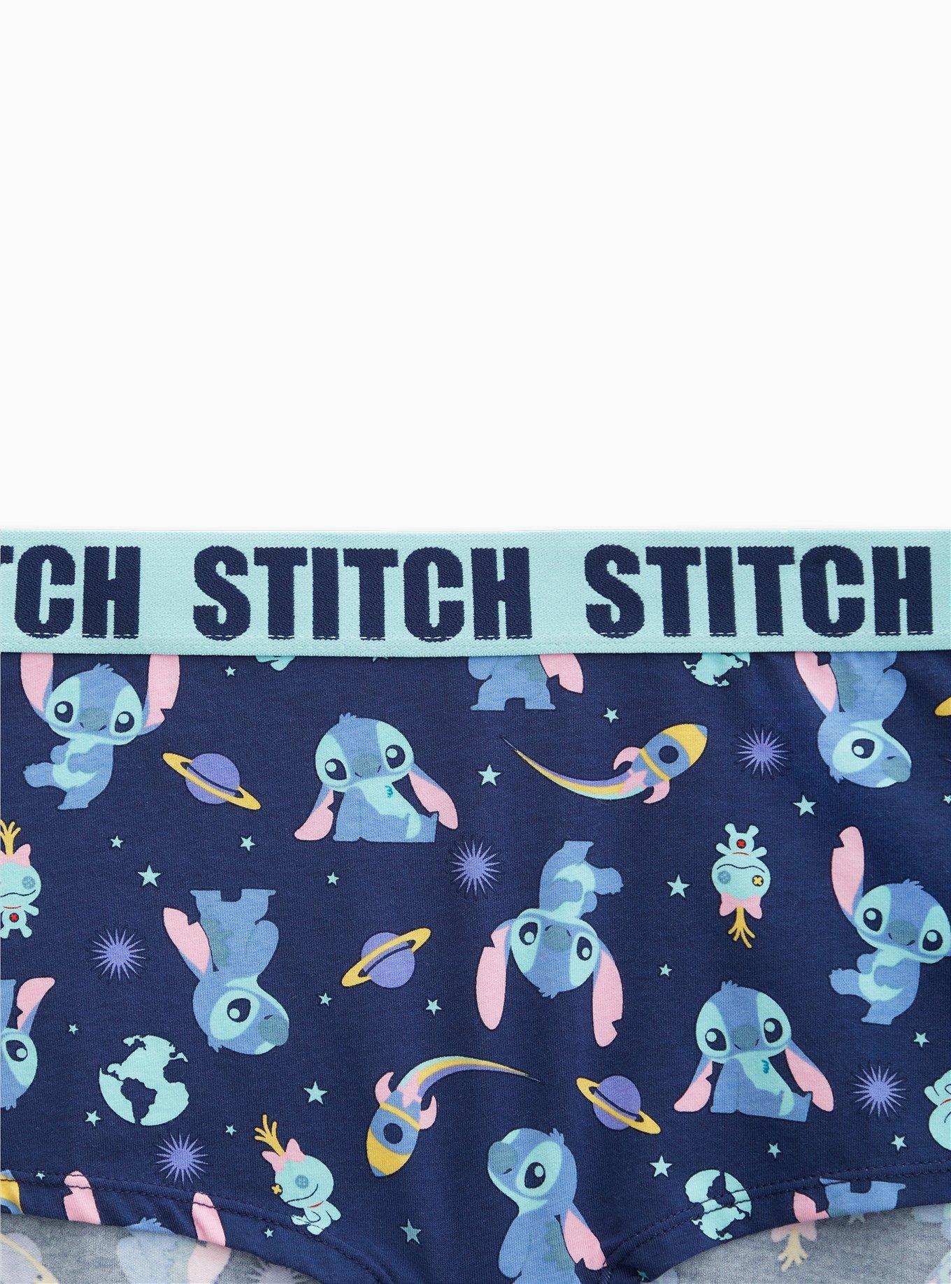 Plus Size - Disney Lilo & Stitch Navy Cotton Boyshort Panty - Torrid