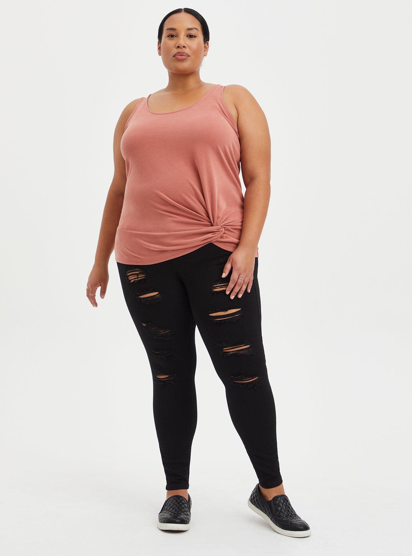 Plus Size - Cupro Knot Front Tank - Torrid