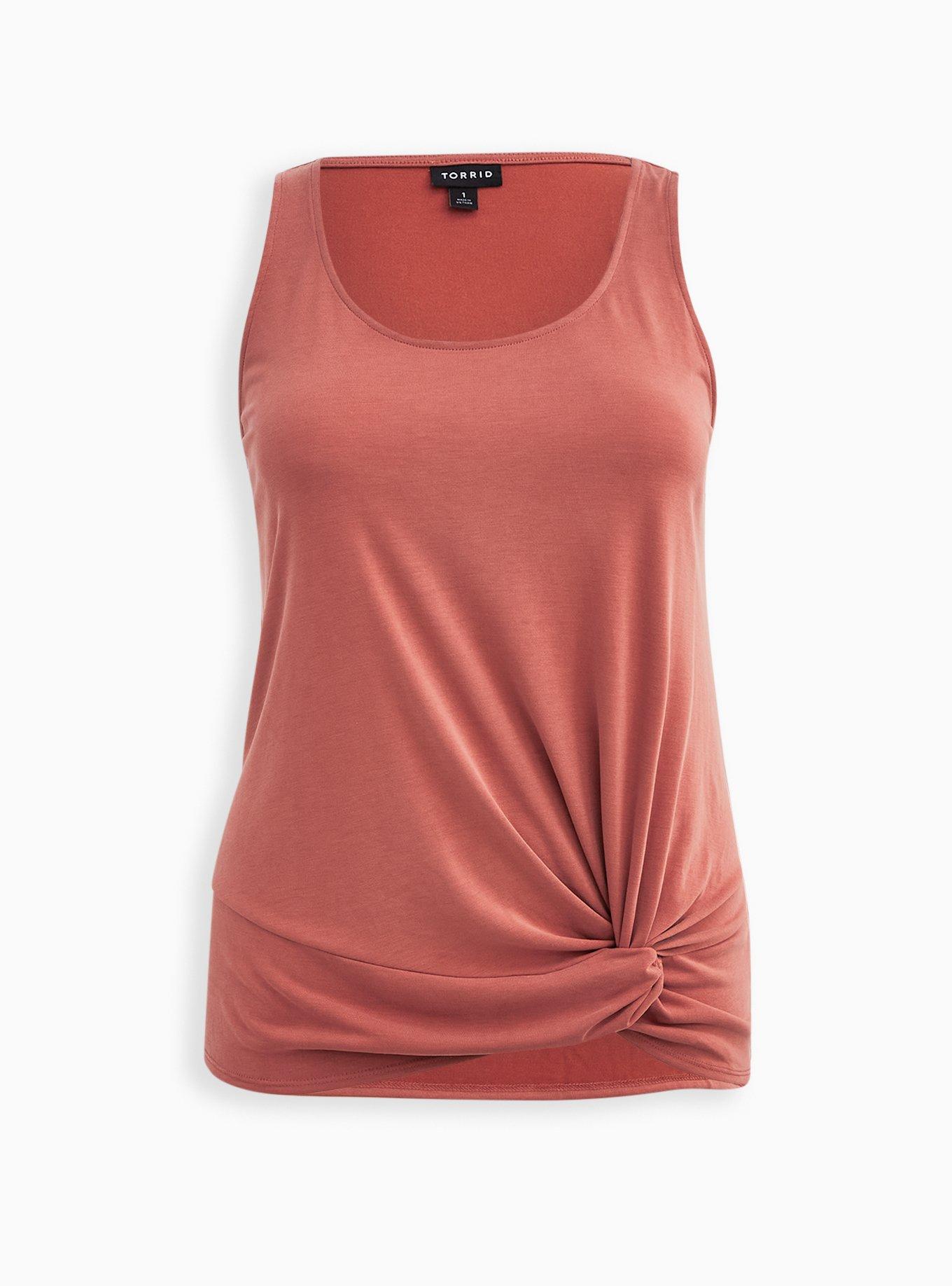 Plus Size - Cupro Knot Front Tank - Torrid