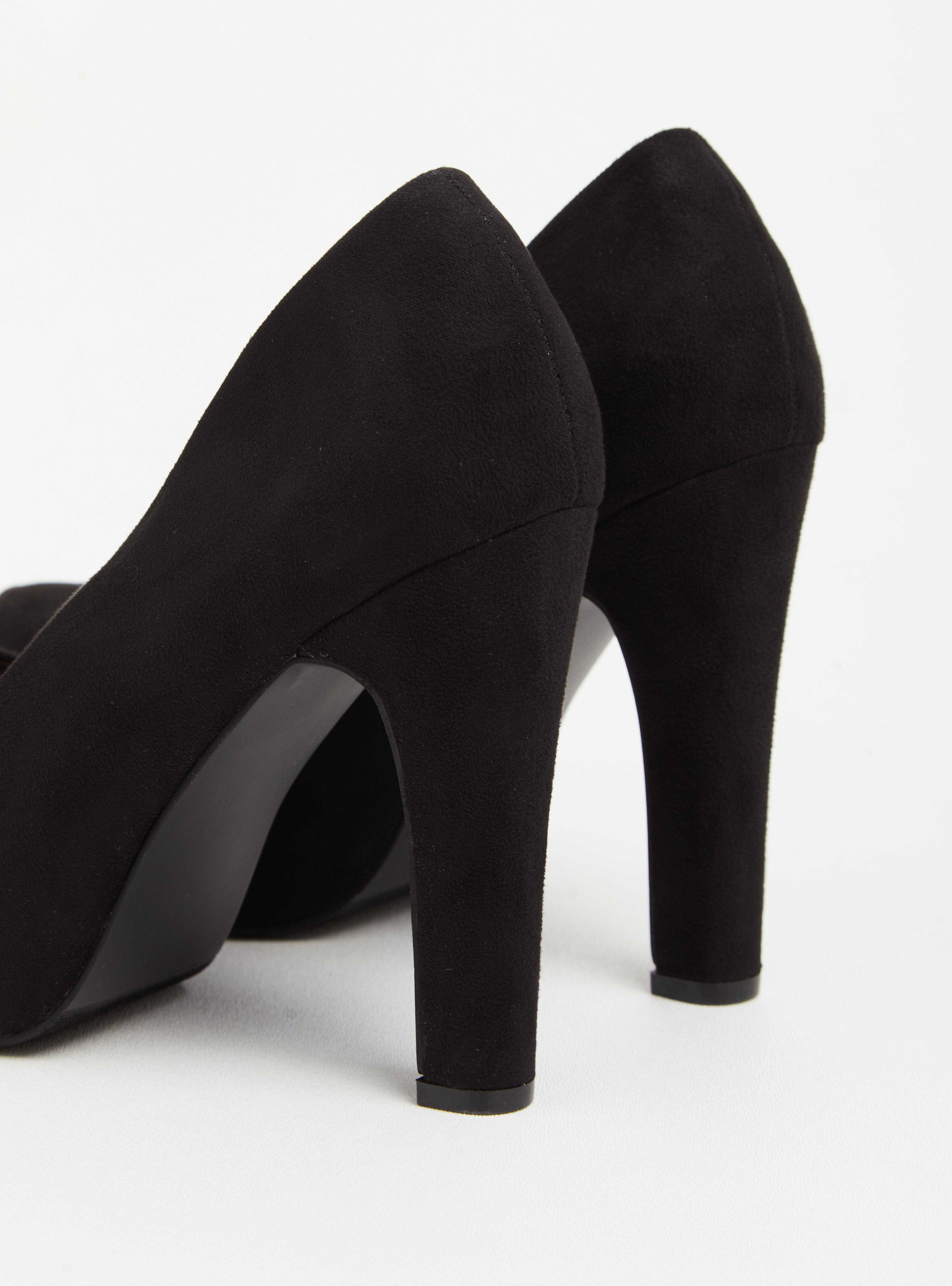 Plus Size - Black Faux Suede Platform Pump (WW) - Torrid