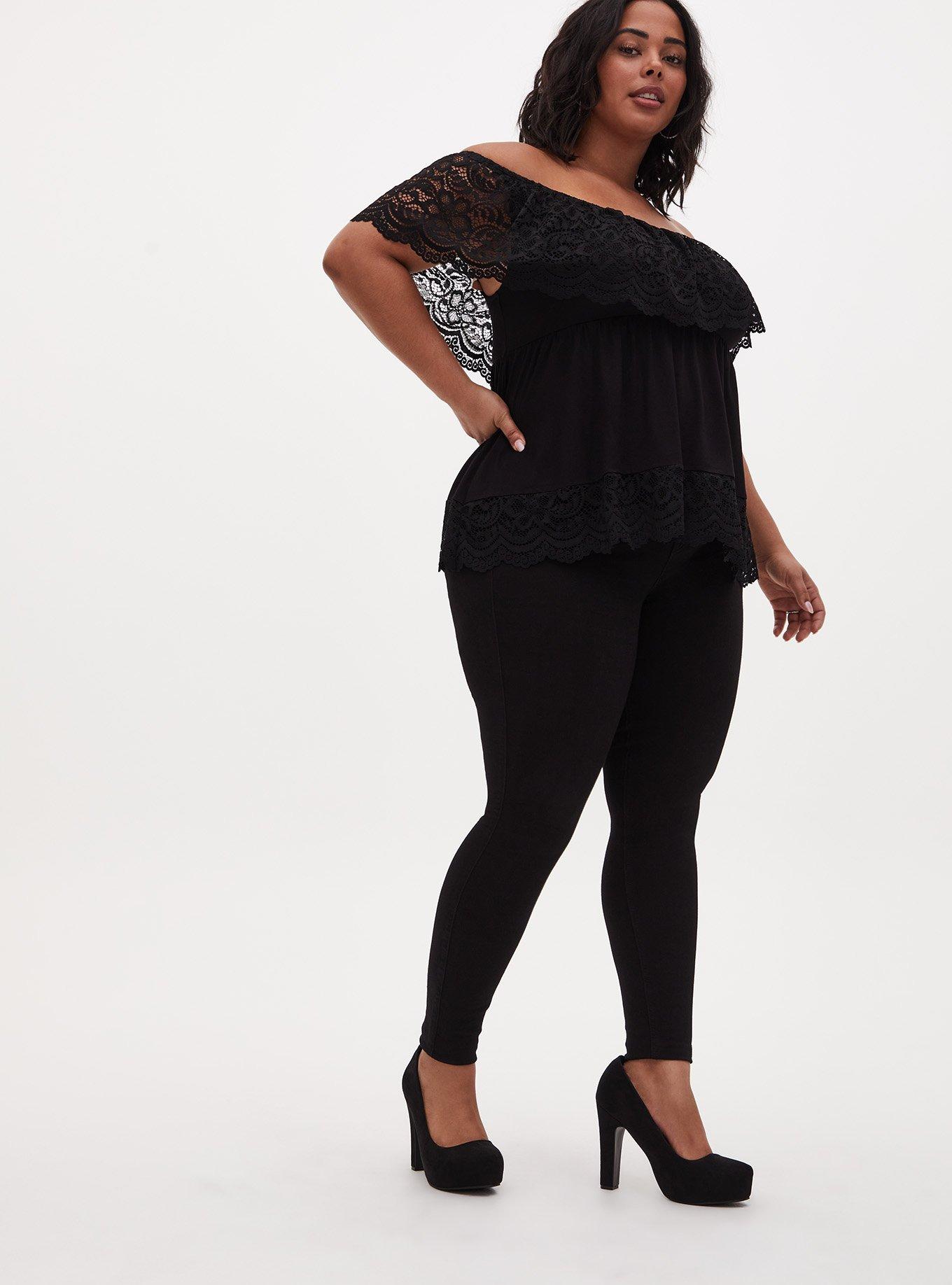 Plus Size - Black Faux Suede Platform Pump (WW) - Torrid